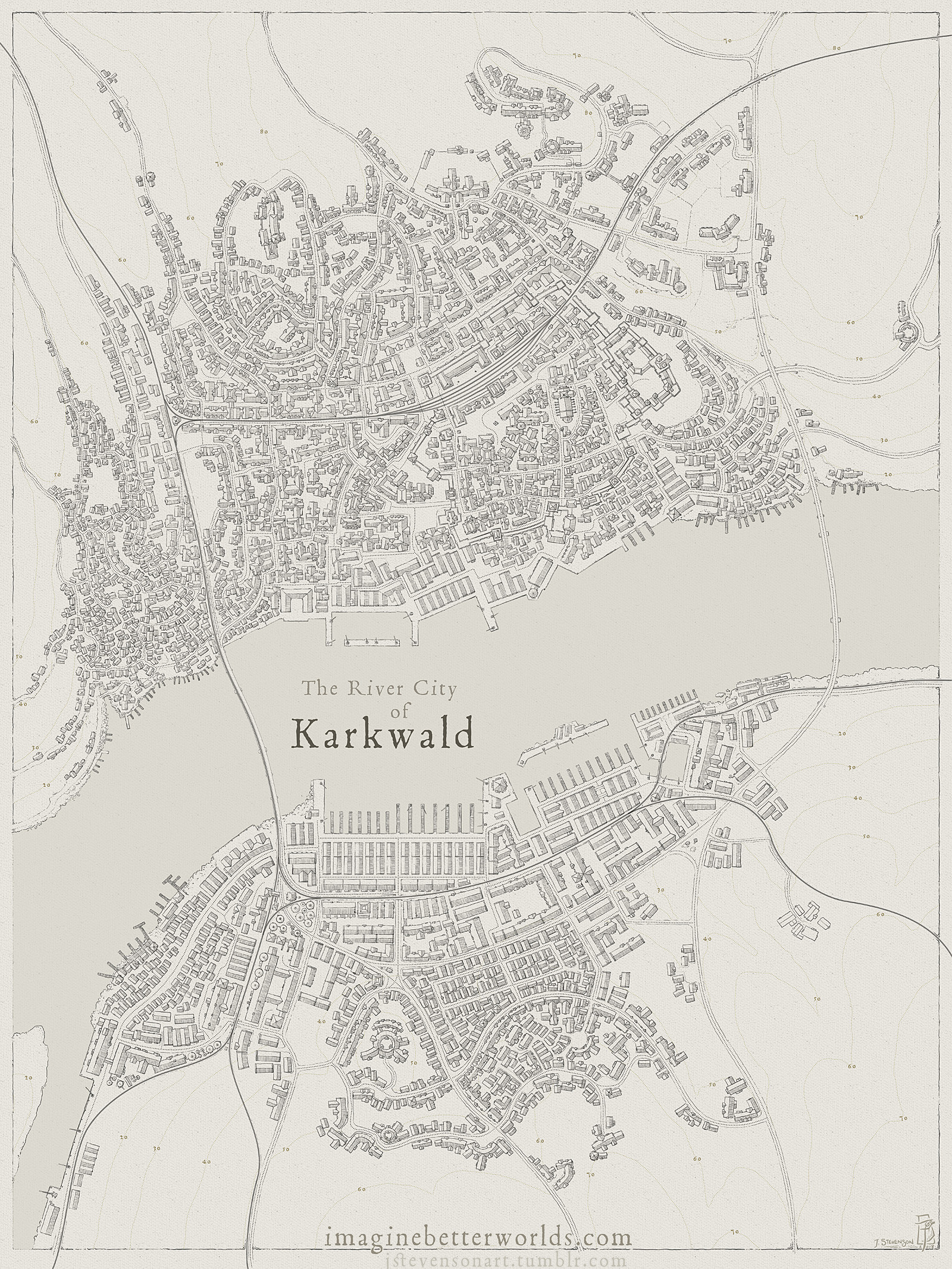 ArtStation - River City of Karkwald