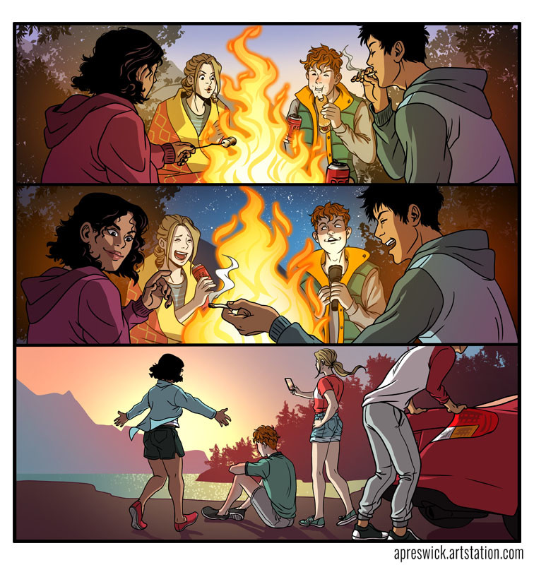 Allie Preswick Art - SOS Safety Magazine Comic