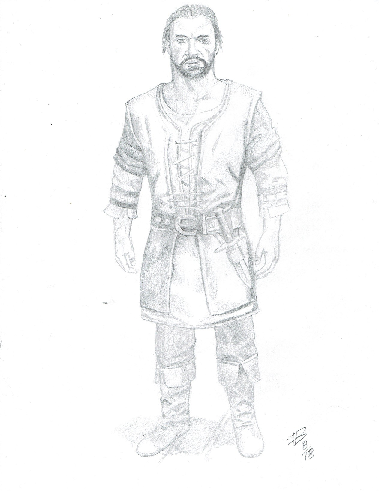 how to draw skyrim characters