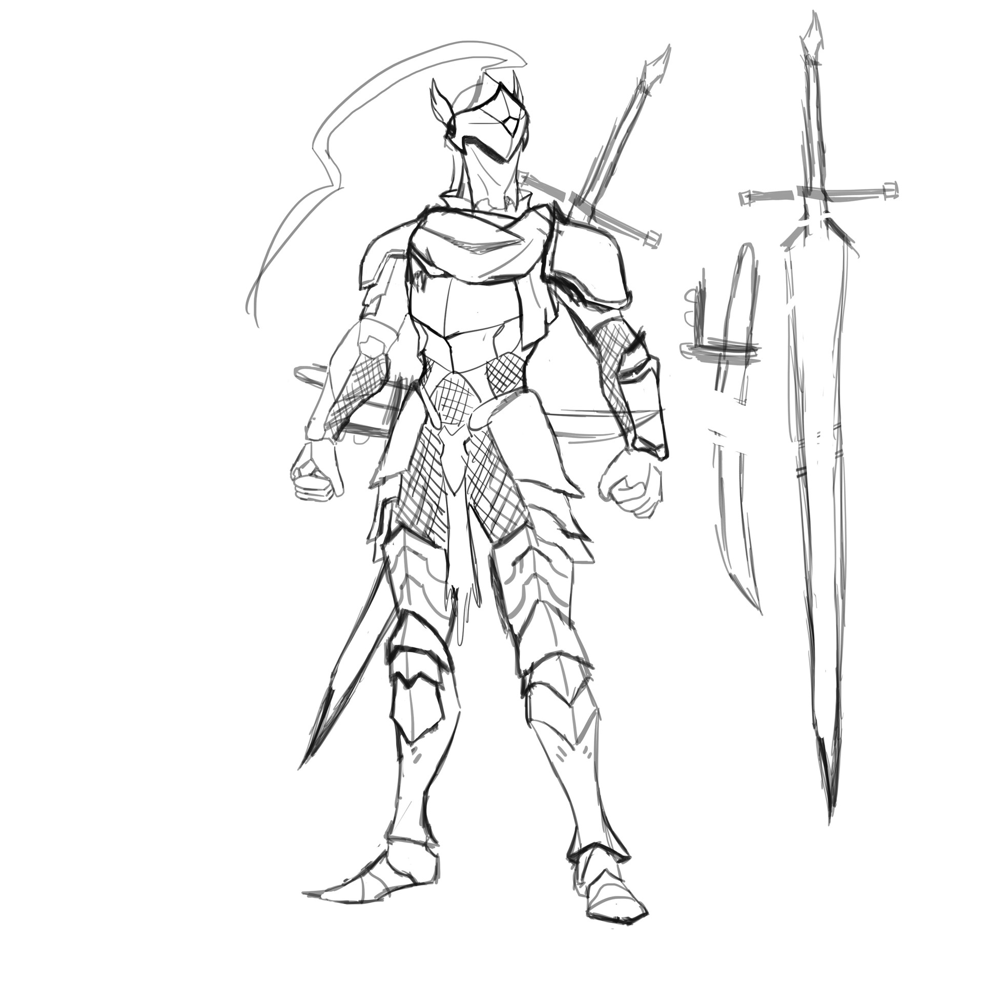 how to draw genji overwatch step by step