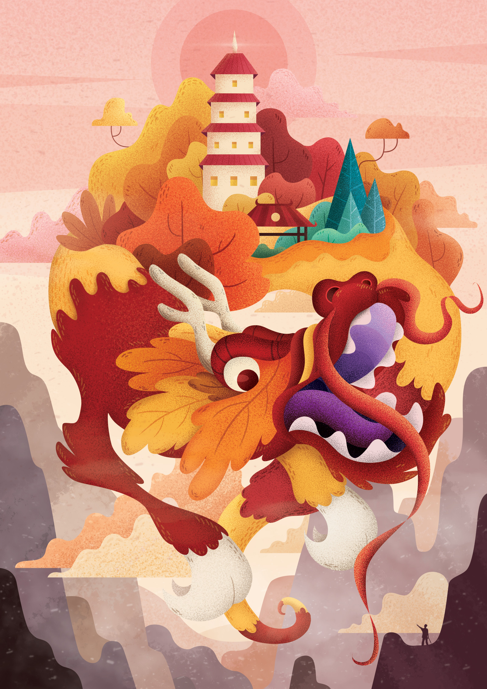 ArtStation - Illustration - Dragon's Shrine