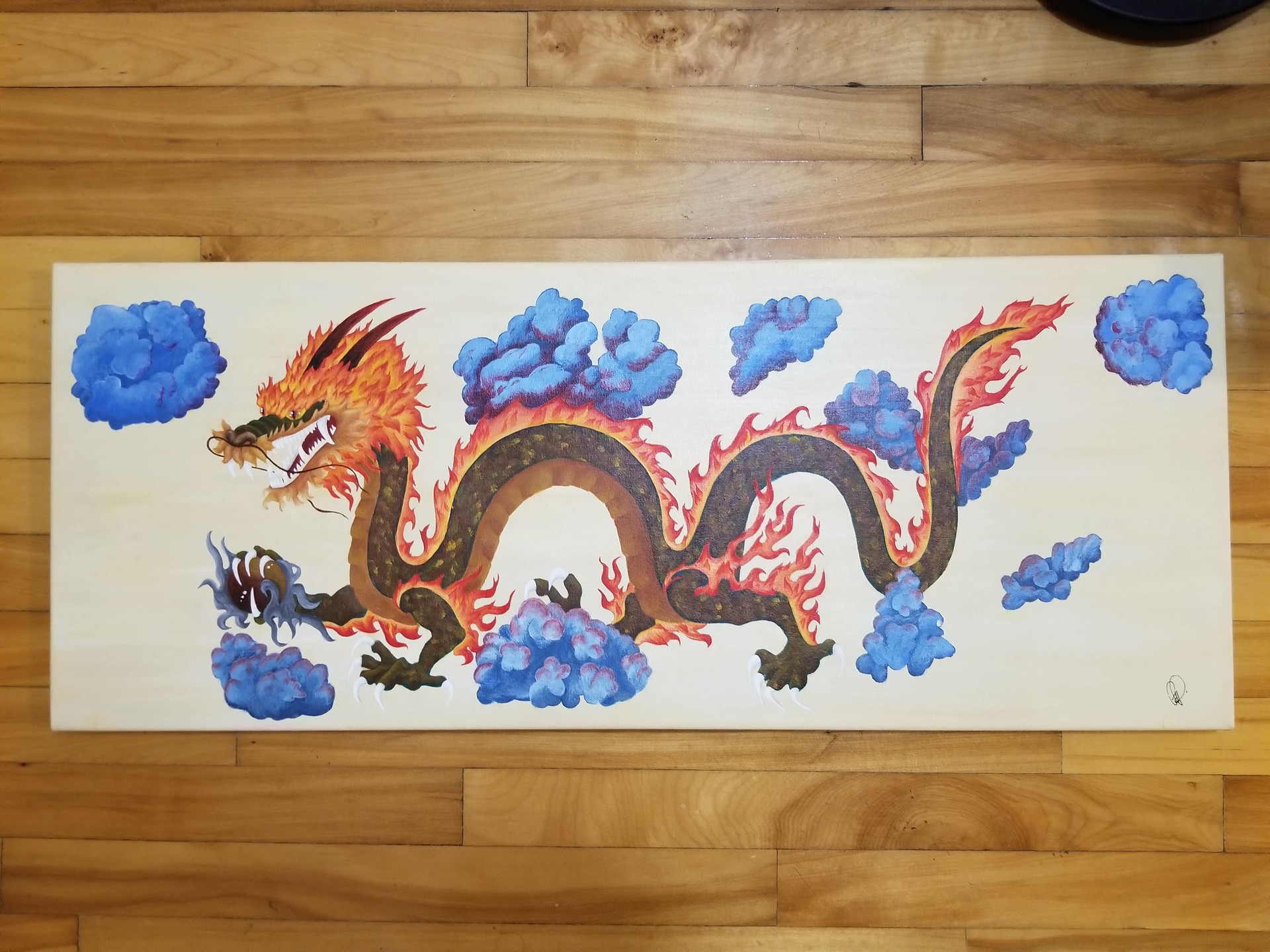 Chinese Dragon Oil Painting