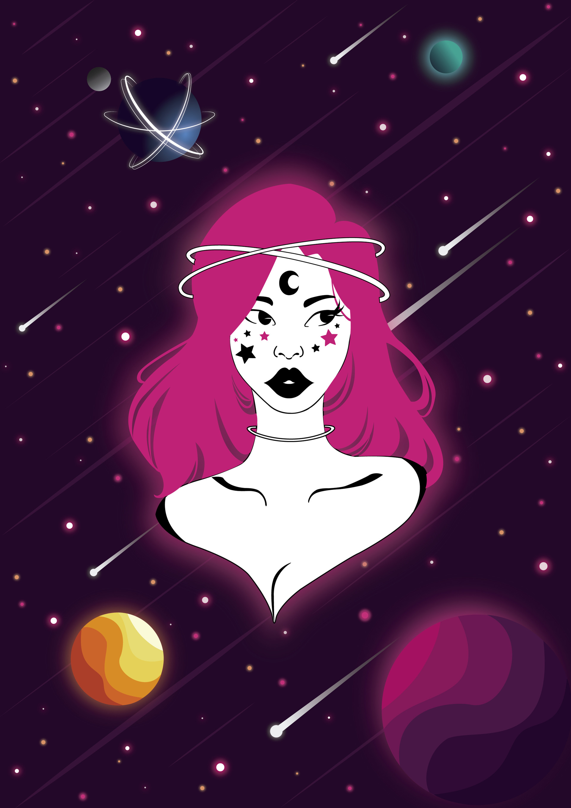 ArtStation - Space Girl - Elara