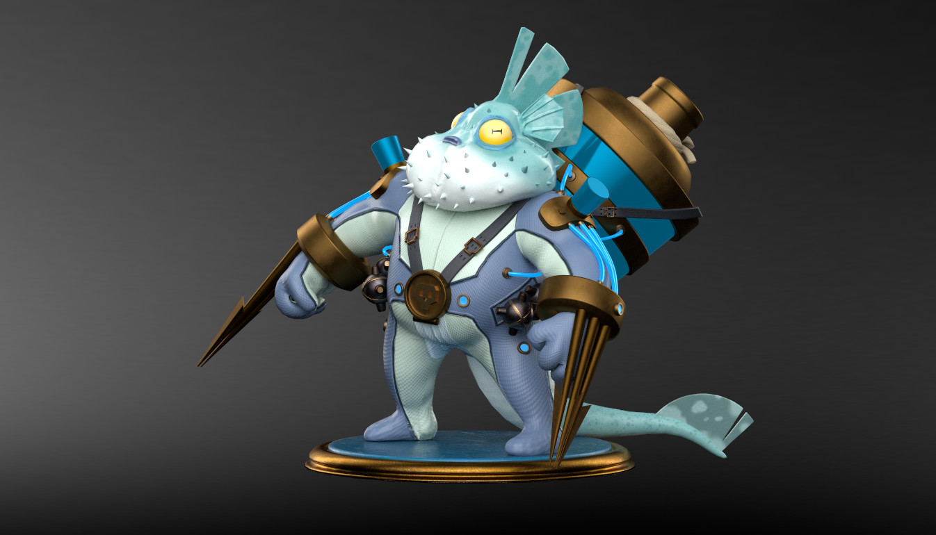 Daniel Platt - Blowfish Warrior 3D Model (The Harpoon)