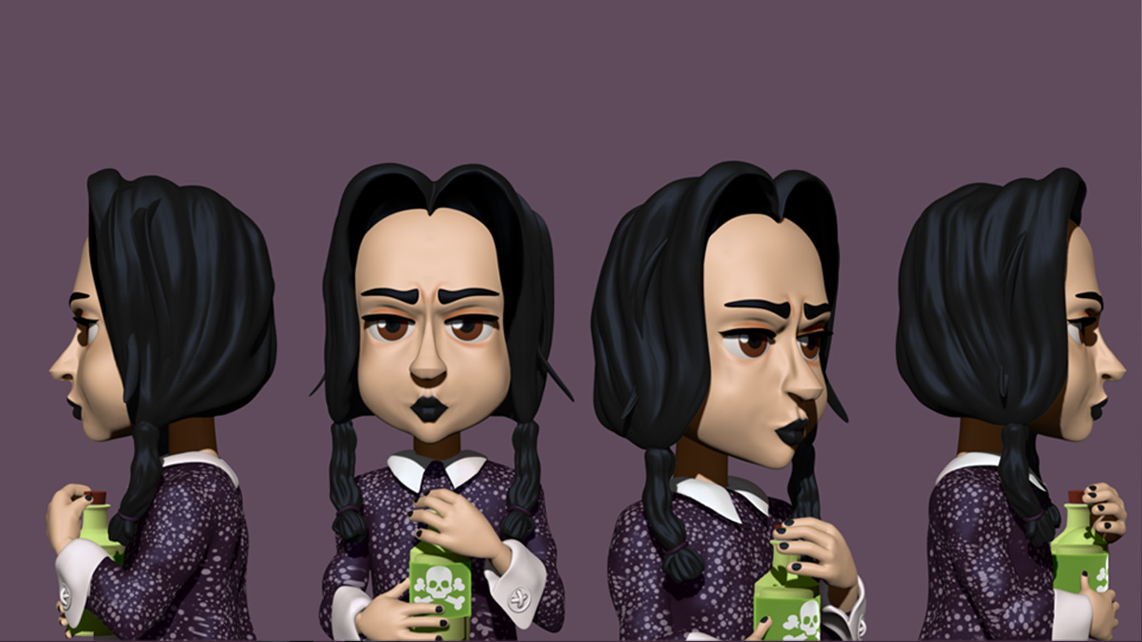 Fábio Jeronimo - Wednesday Addams 3D Model