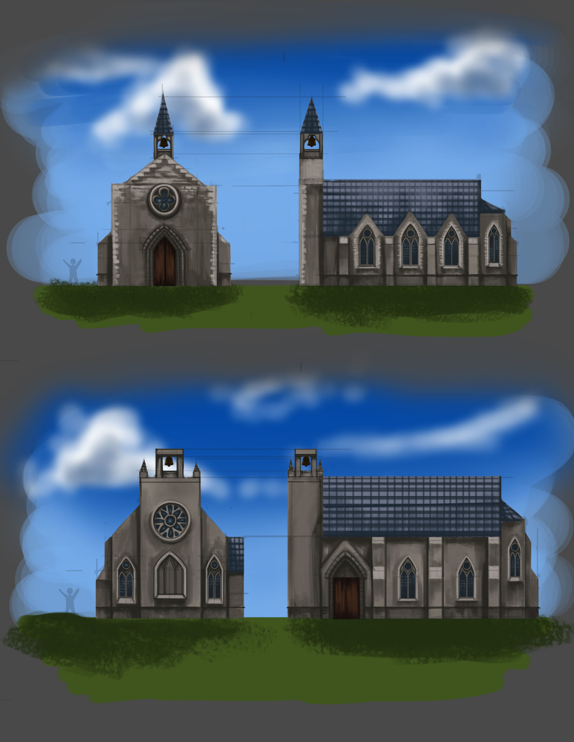 ArtStation - Chapel exterior concept