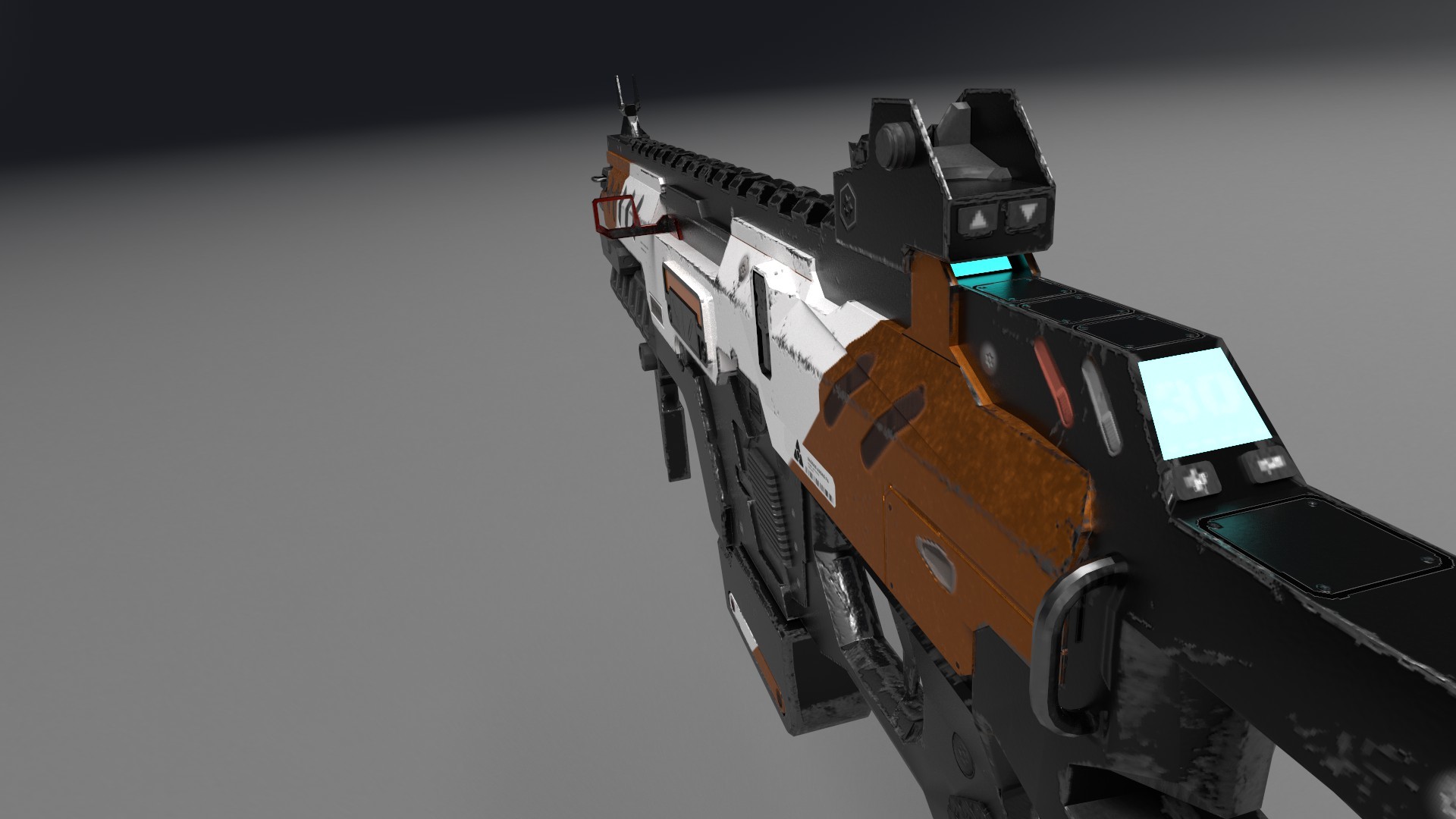 Siddharth Mistry - Titanfall C.A.R SMG Gun Render