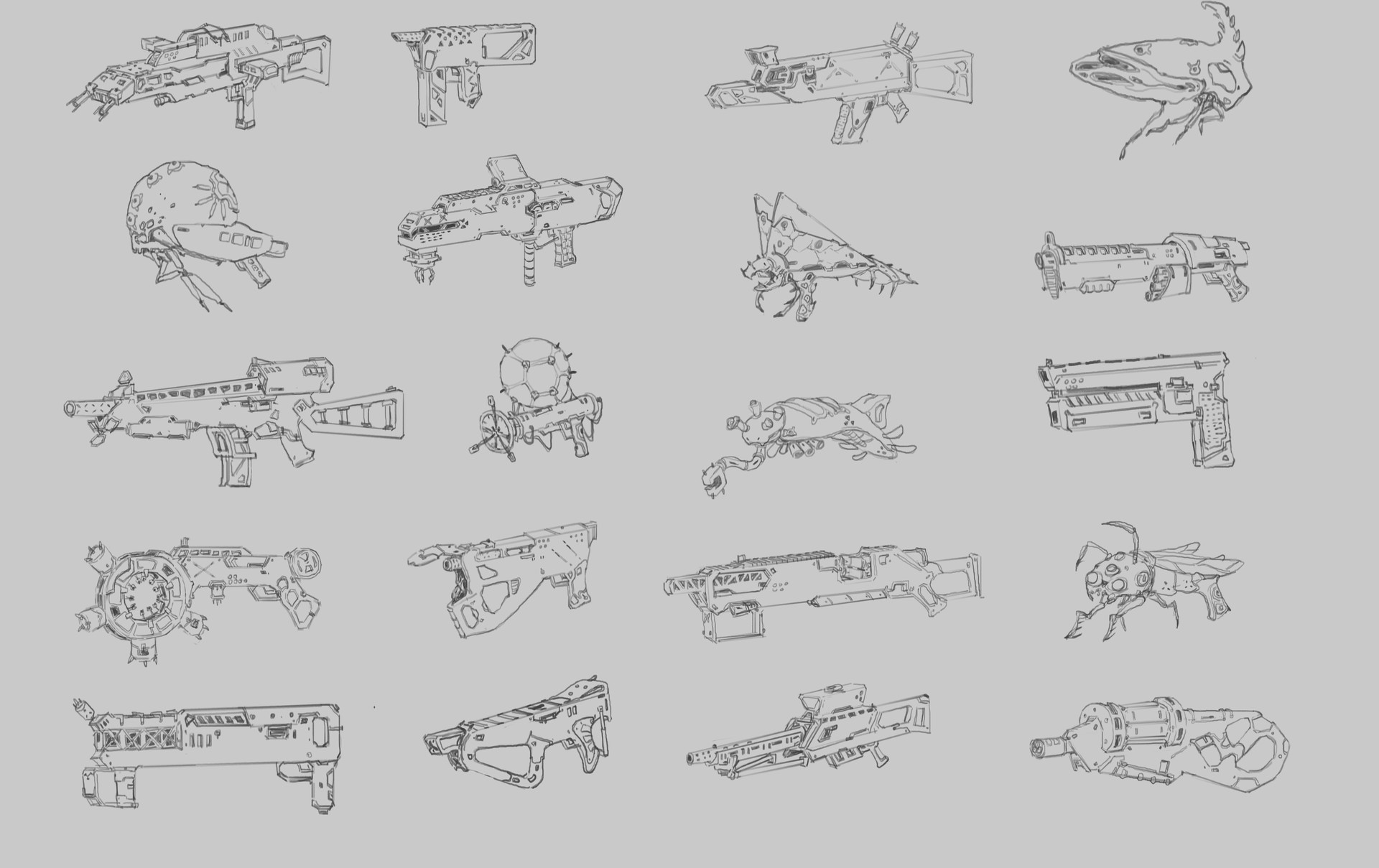 ArtStation - 100 gun designs
