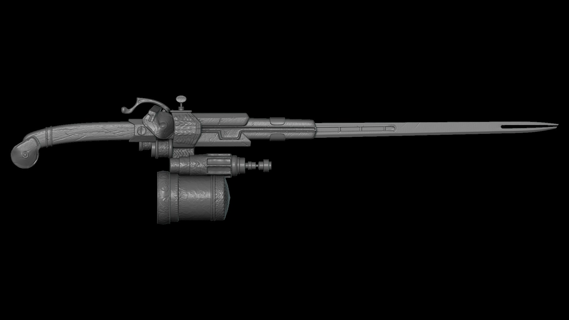 ArtStation - Gothic Rifle