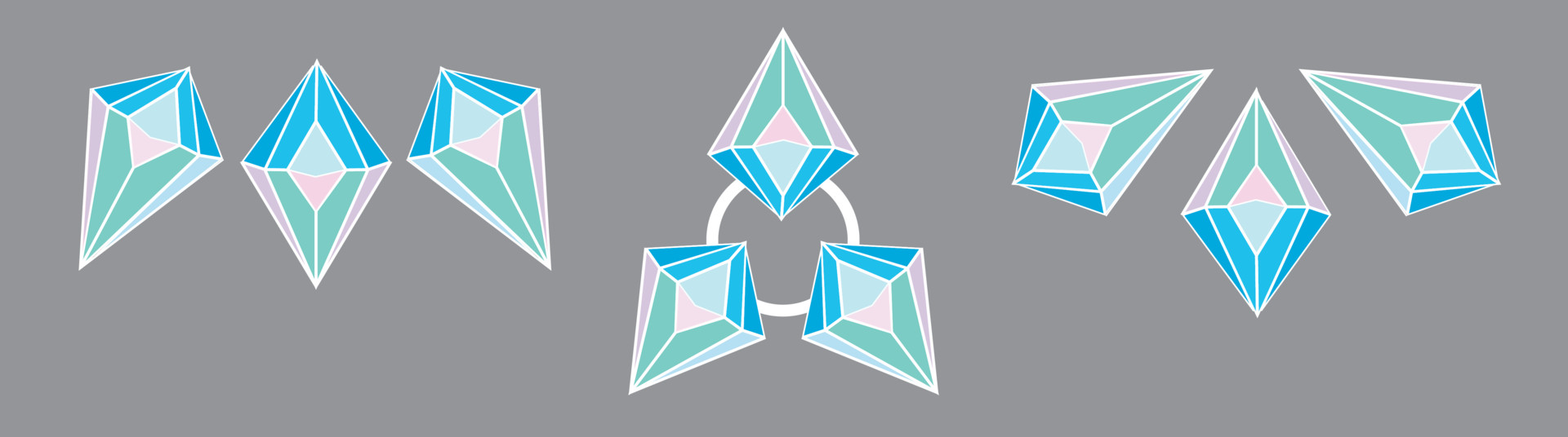 Jasmina Softic - Diamond Shard Vectors