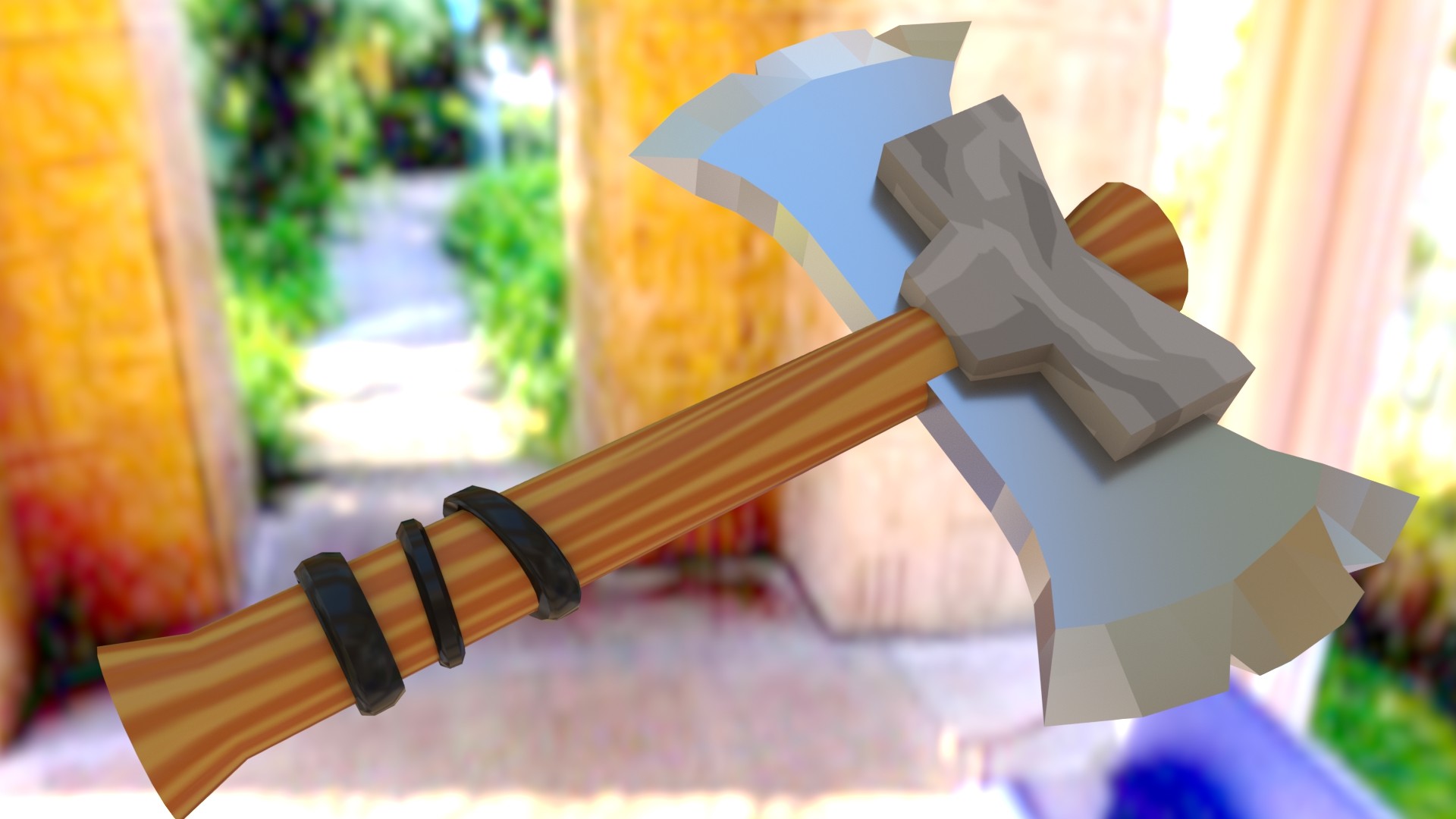 ArtStation - Low poly axe