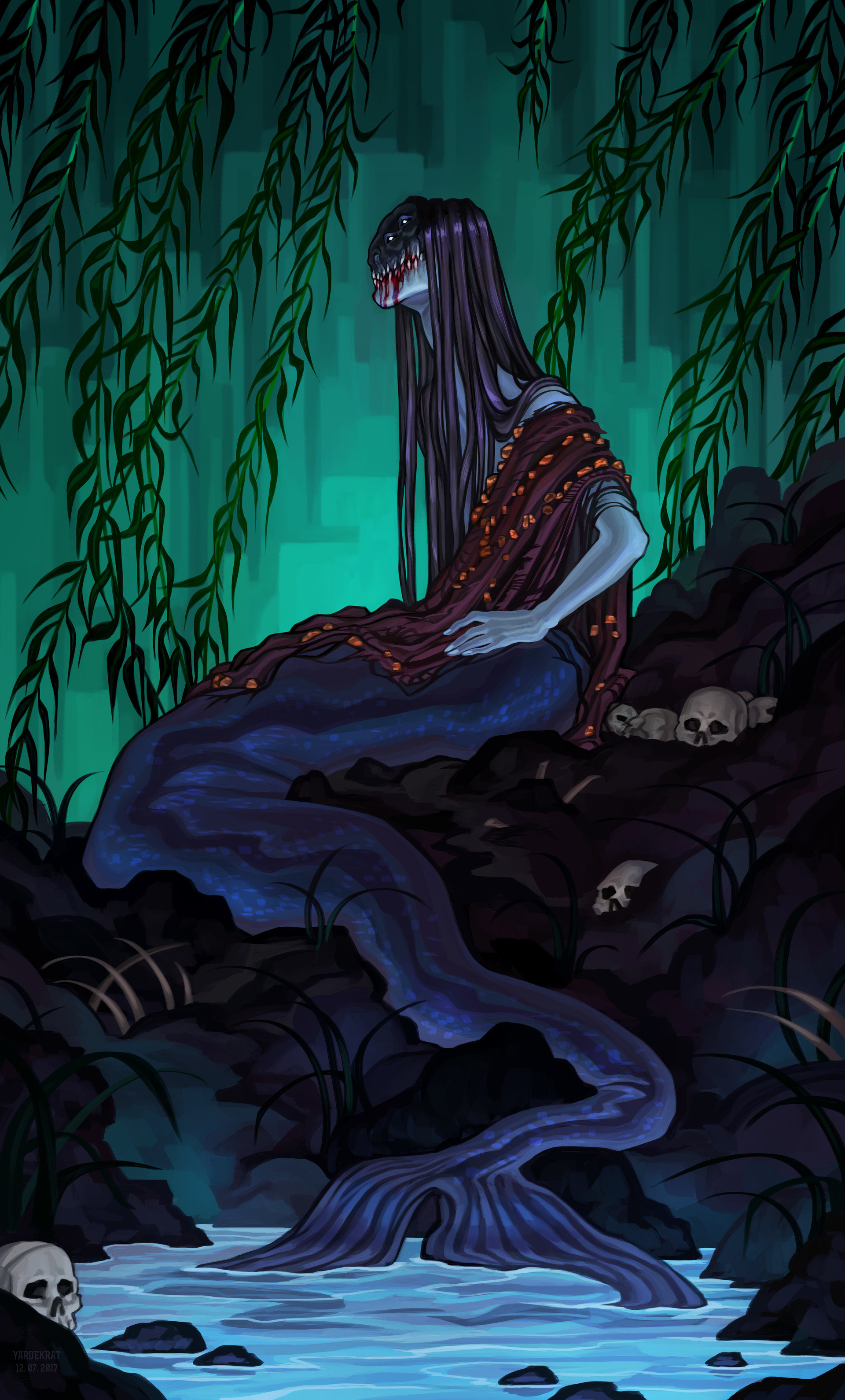 ArtStation - Alien mermaid