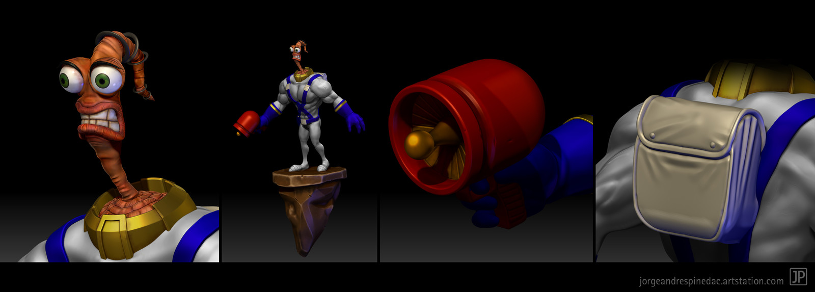 Jorge Andrés Pineda Camacho - Earthworm Jim - Fan Art