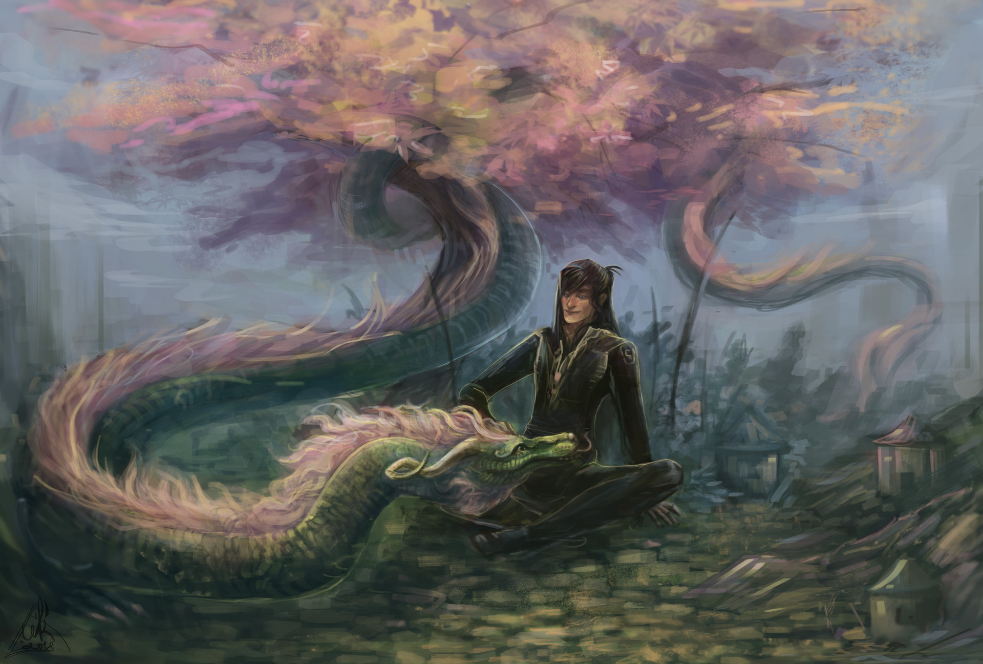 ArtStation - Dragon rose