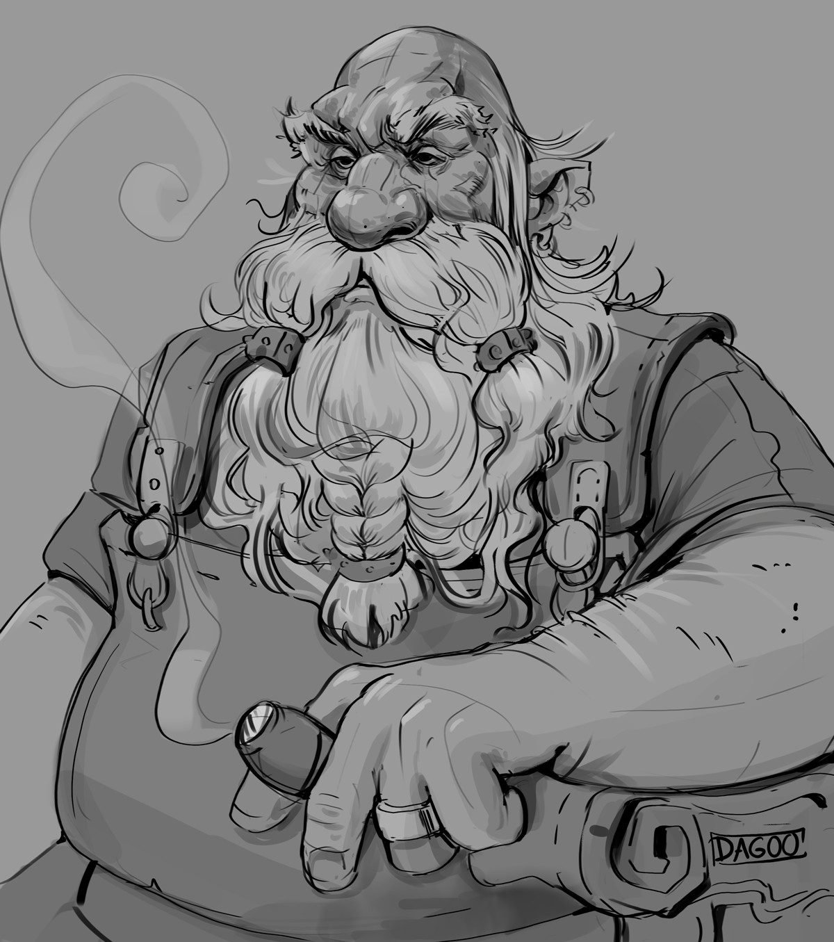 ArtStation - Dwarf sketch