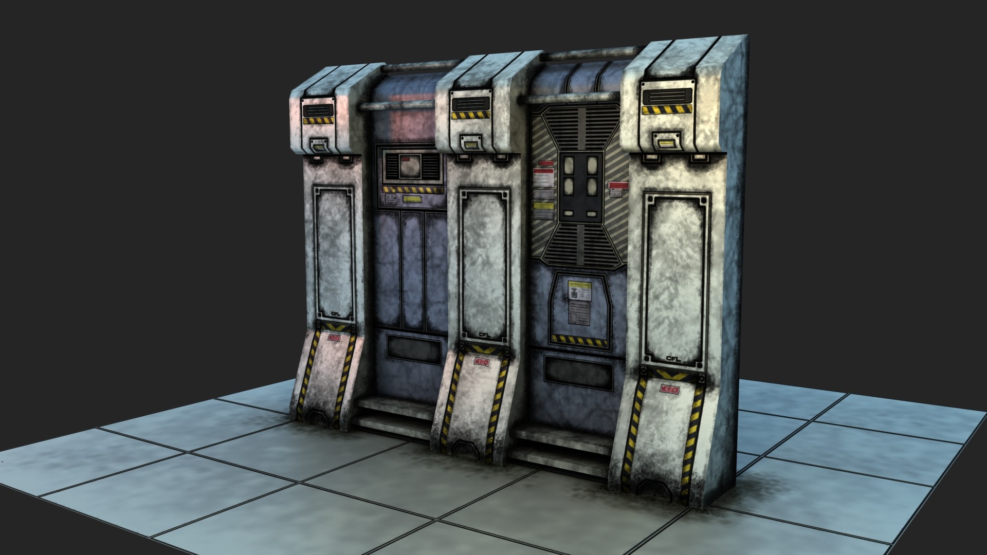 ArtStation - Sci-fi Wall Prop