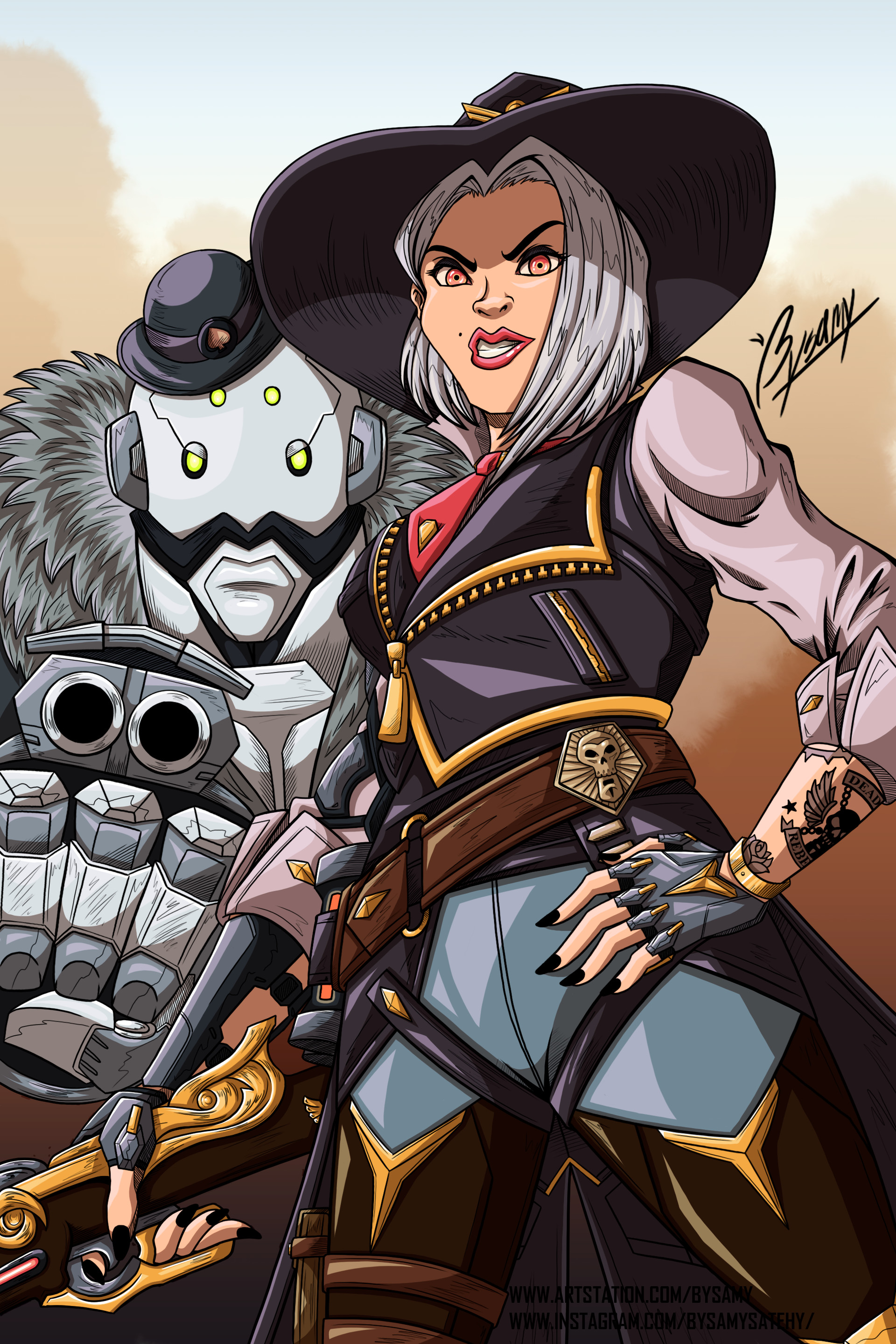 how to draw bob from overwatch