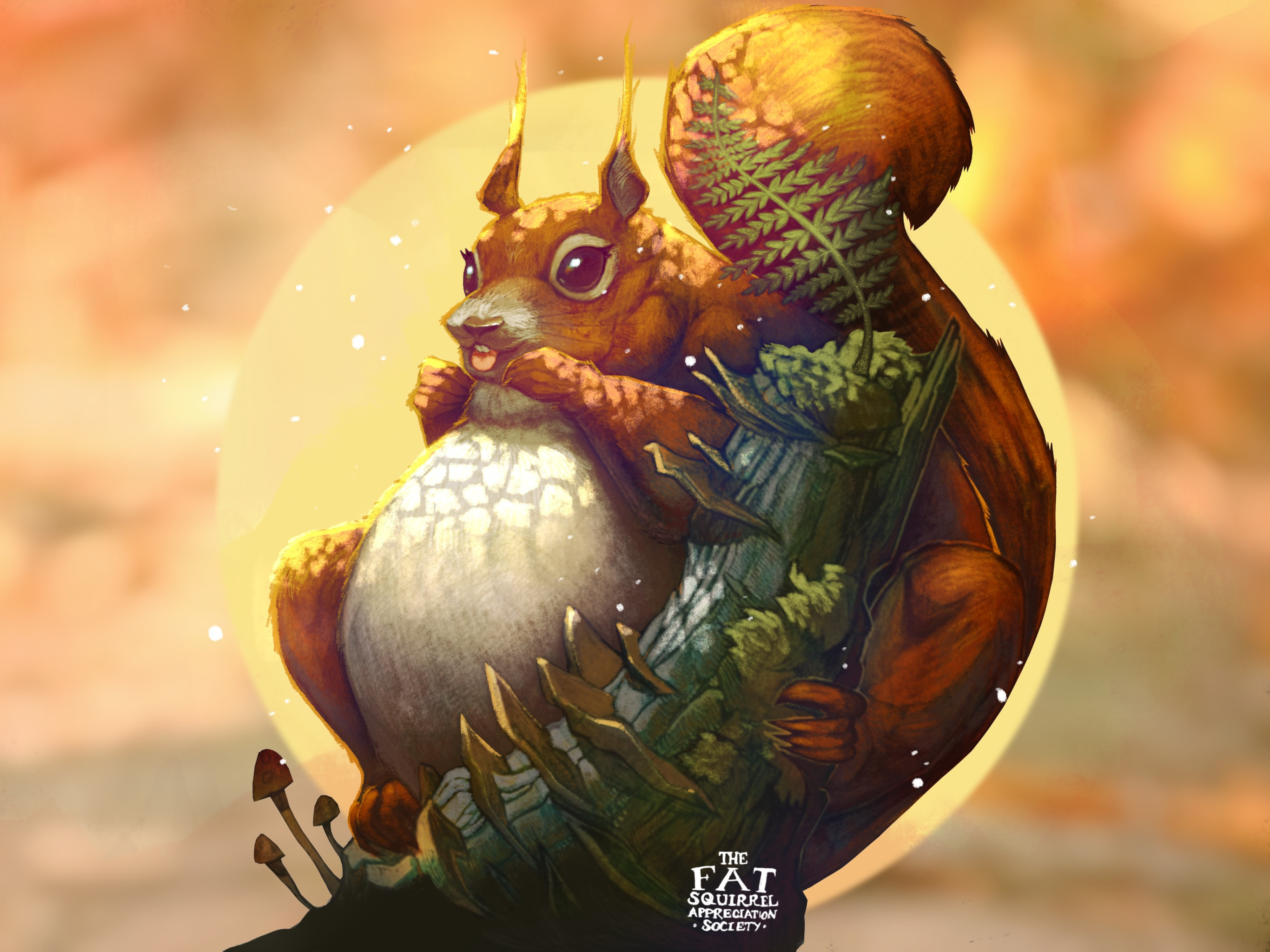 fat squirrel cartoon