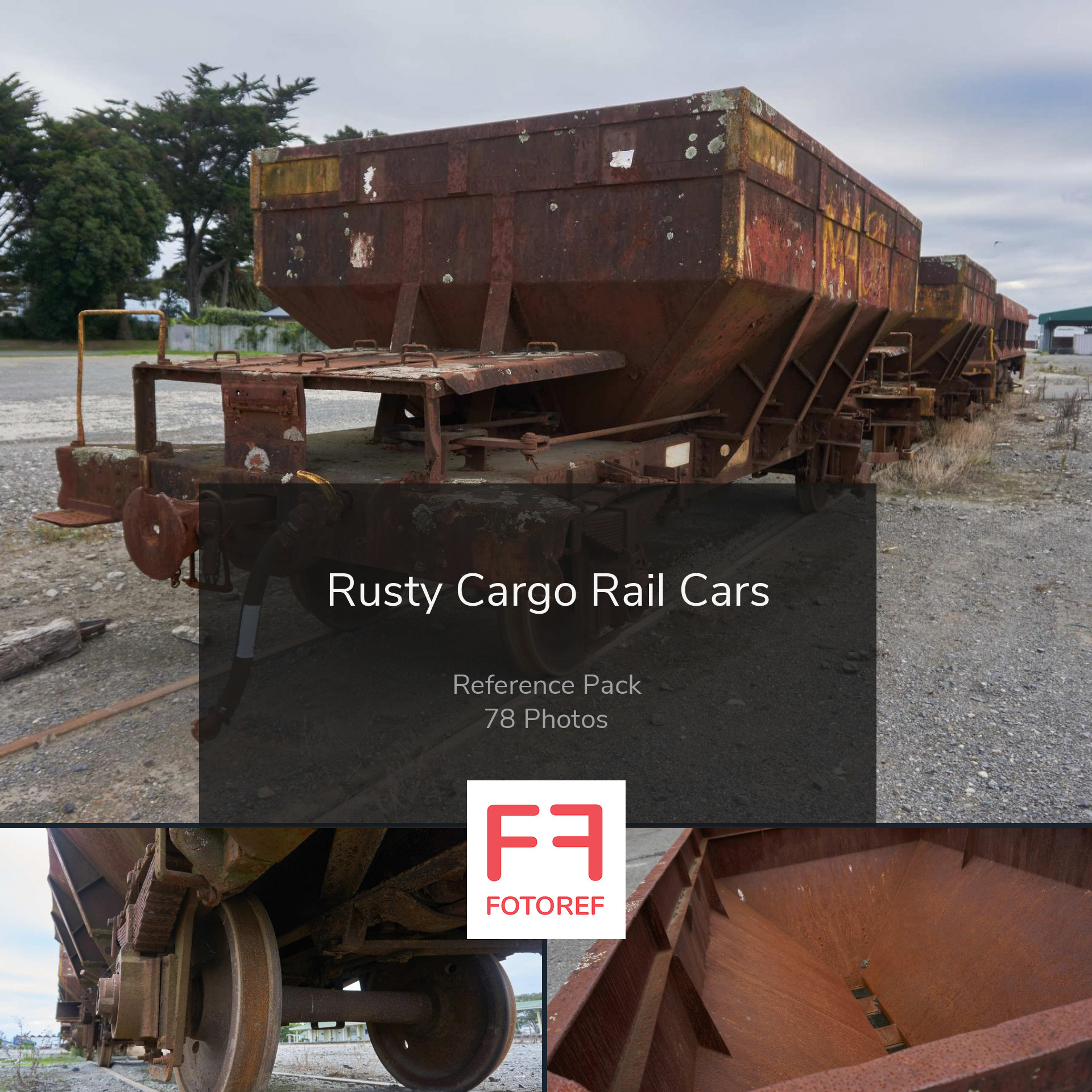 FOTOREF.COM Photo Packs - 78 photos of Rusty Cargo Rail Cars