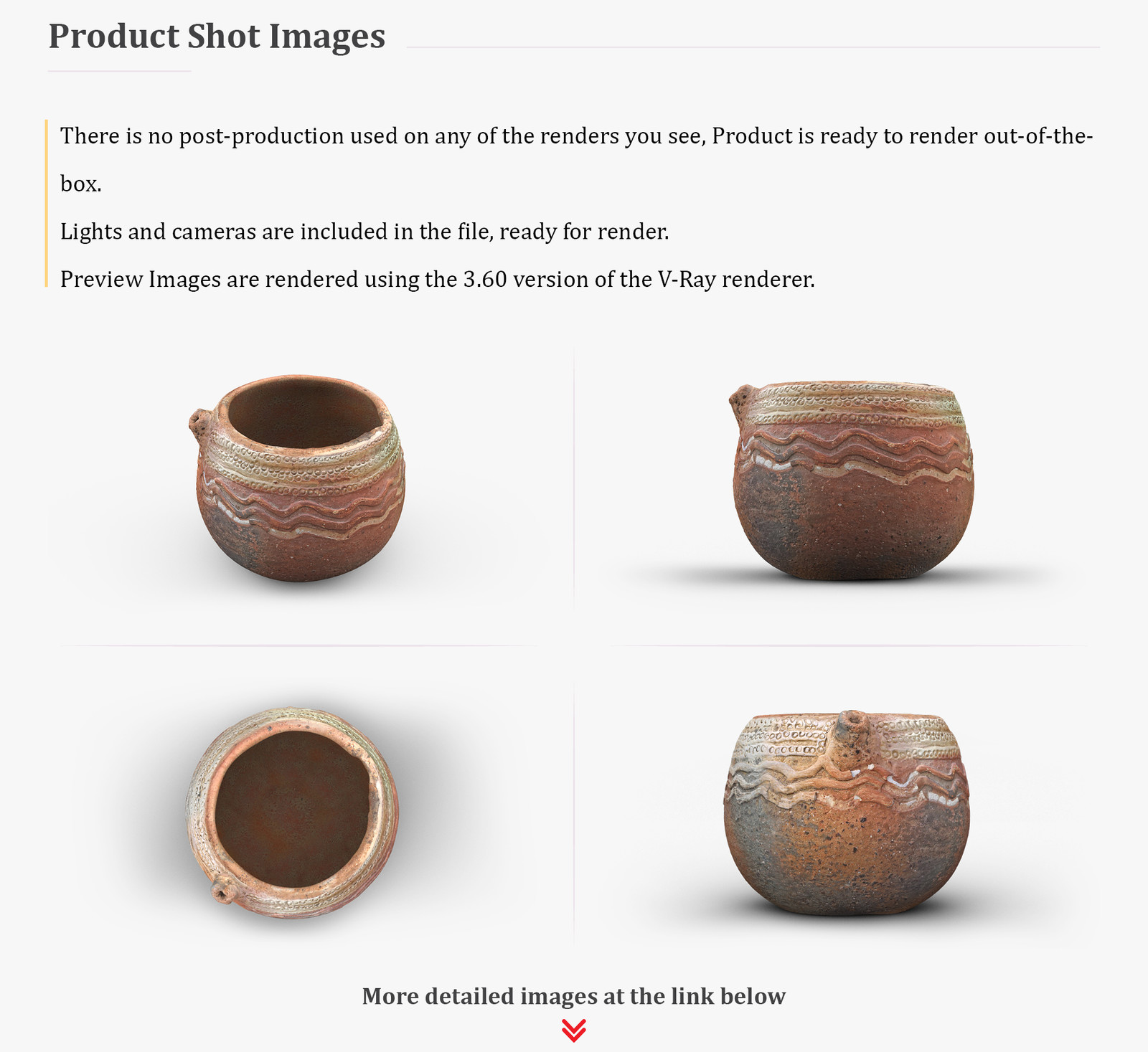Algelany Art - Ancient Saudi Pottery Pitcher 3D Model