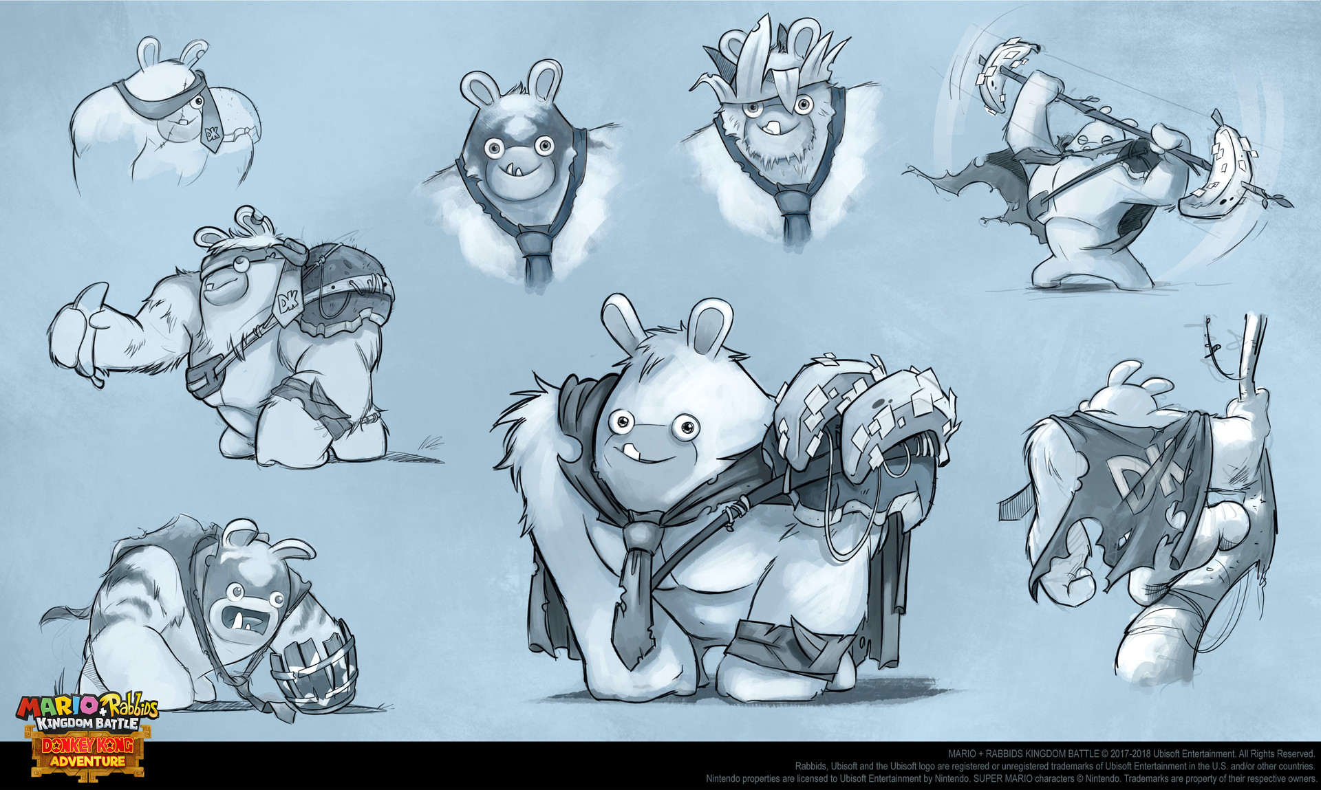 how to draw rabbid kong