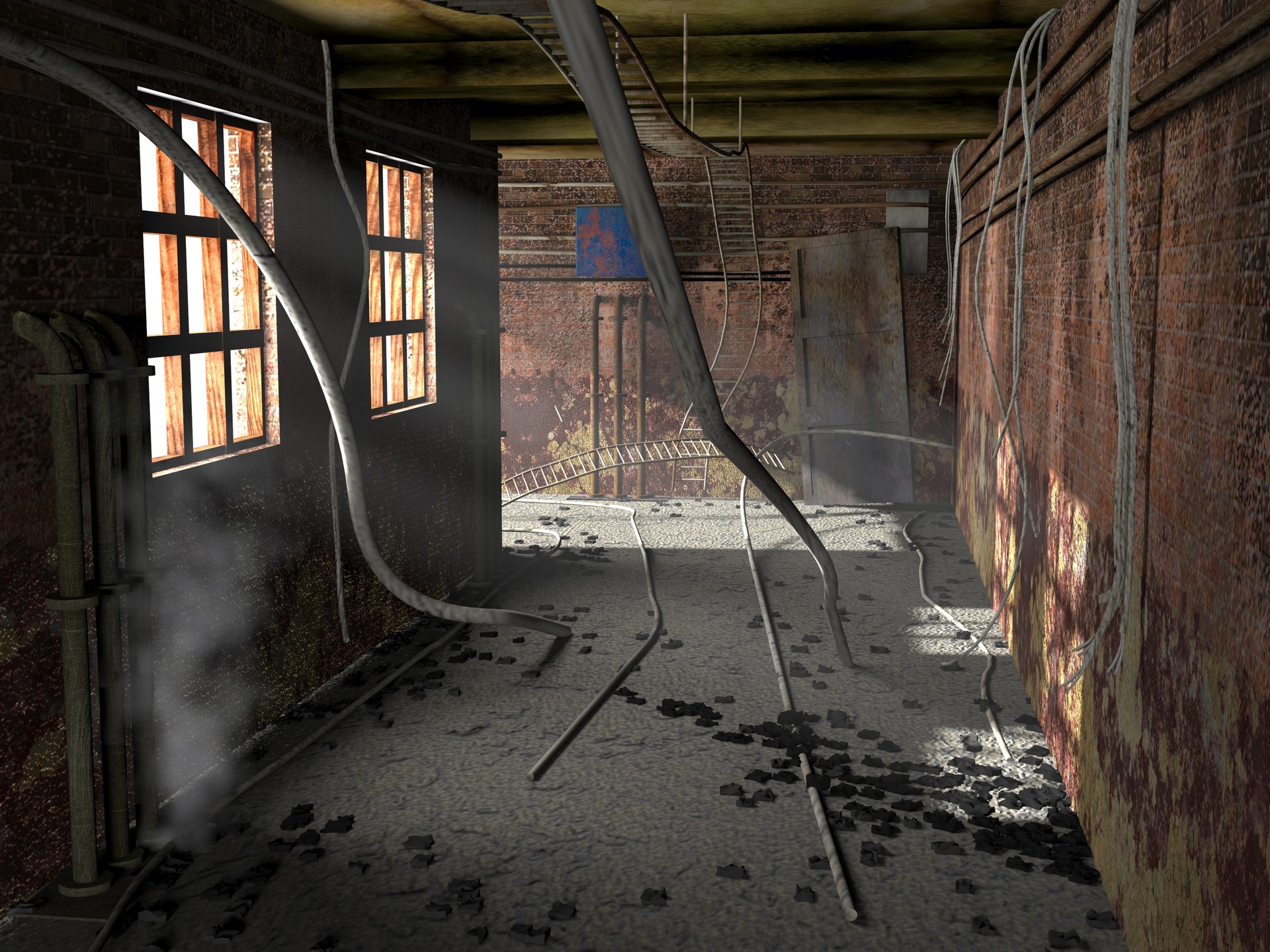 ArtStation - Post-apocalyptic factory