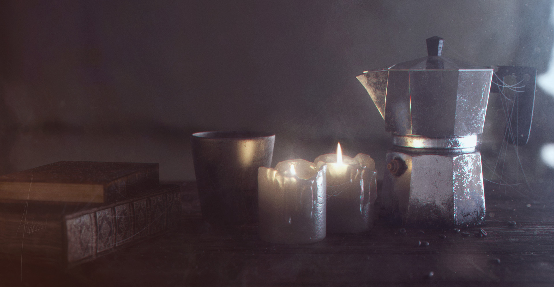 ArtStation - Winter coffee