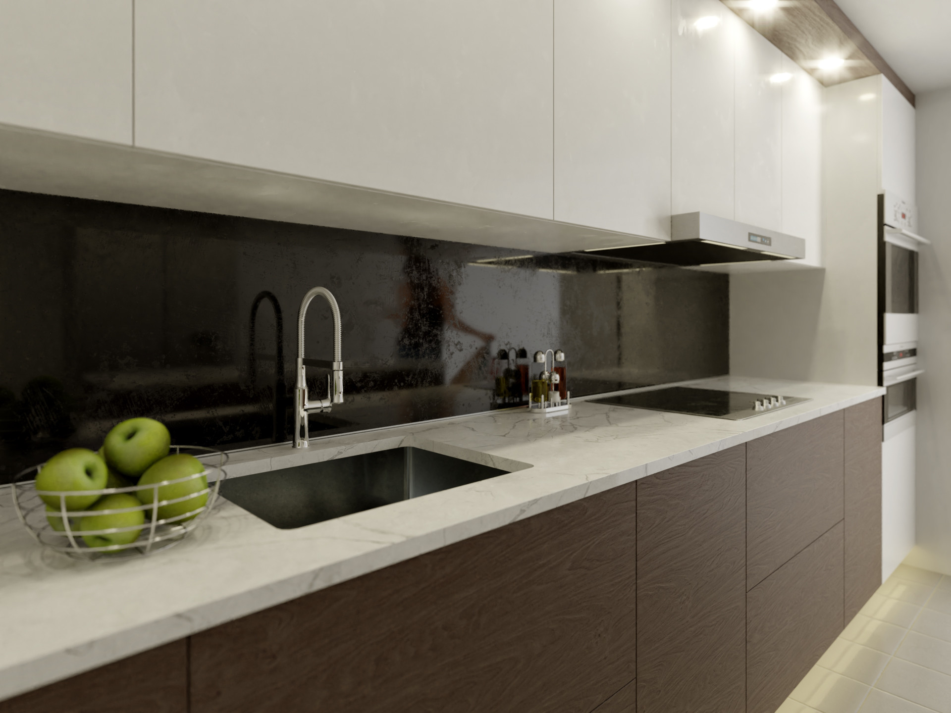 ArtStation - Clean modern kitchen