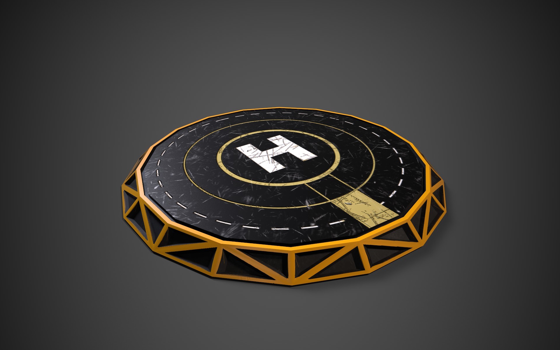 ArtStation - Low Poly Helipad I Archive