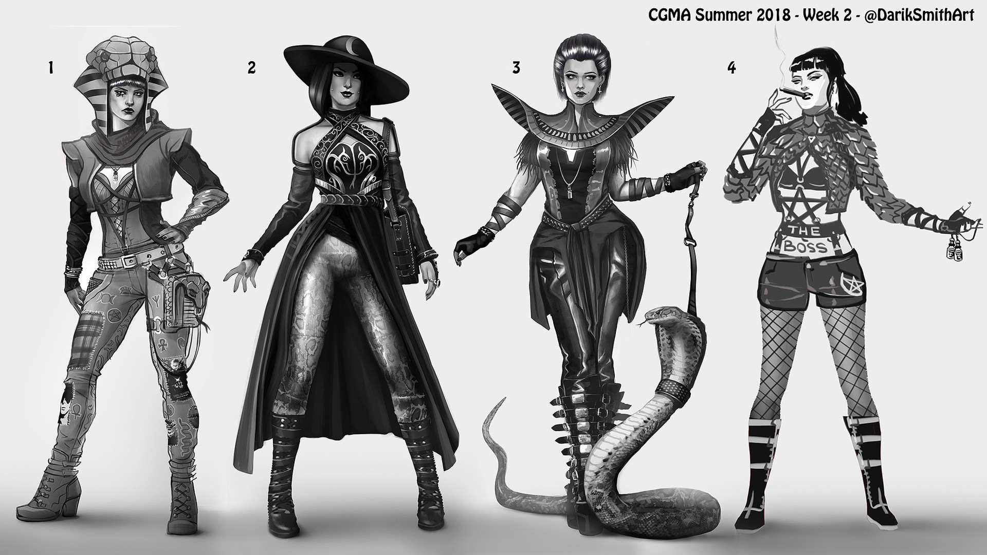 Darik Smith - Character Design - Snake Queen