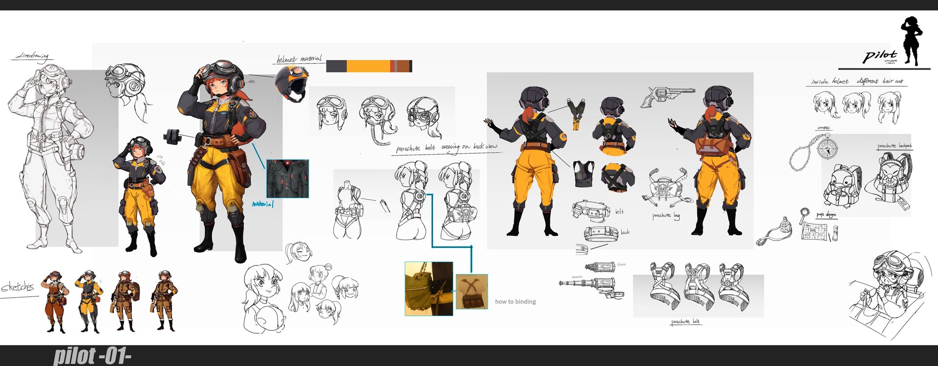 ArtStation - personal work- vintage style character design