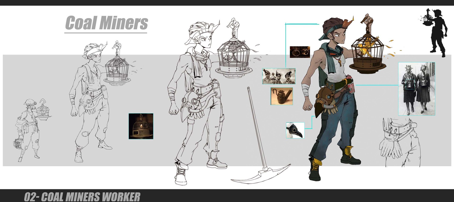 ArtStation - Character Designs Coal Miners