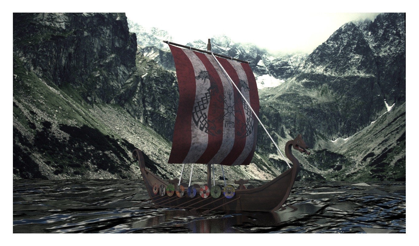 ArtStation - Barco vikingo / Viking ship