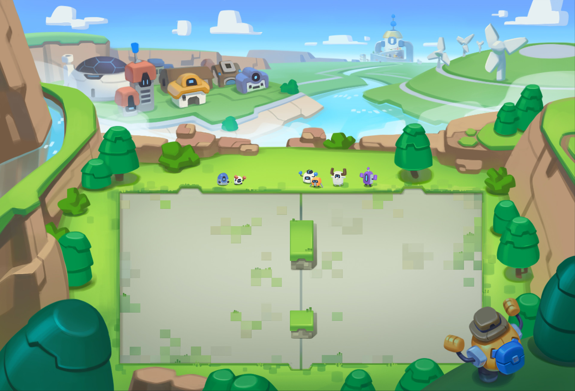 ArtStation - Mobile game Bot Smashers concept (2017-2018)