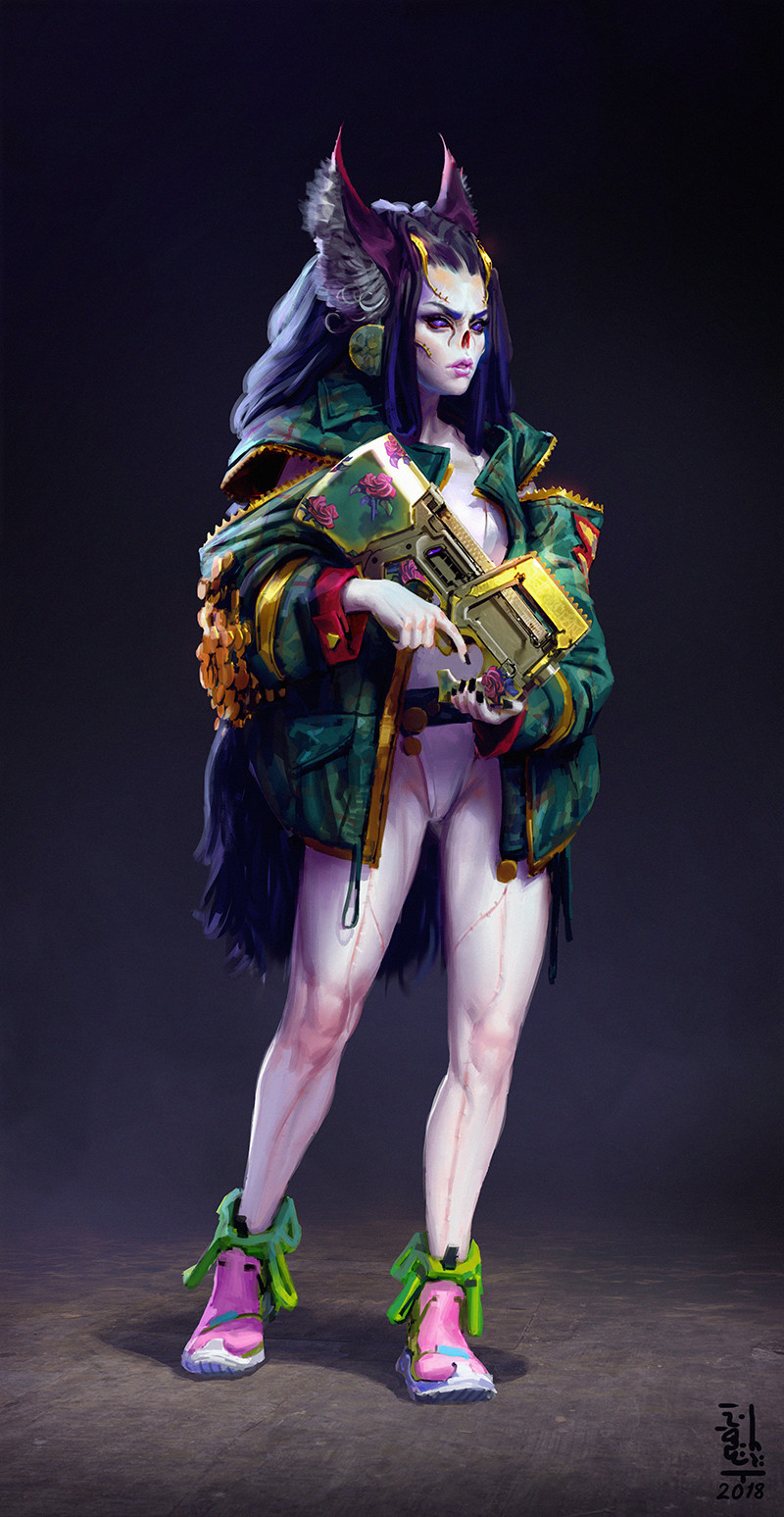 ibrahem swaid - Plasma Cat - Drawing & Rendering Tutorial