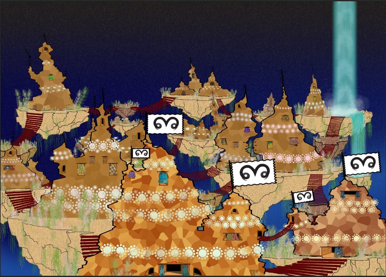 ArtStation - Cloudia, the Floating Civilization