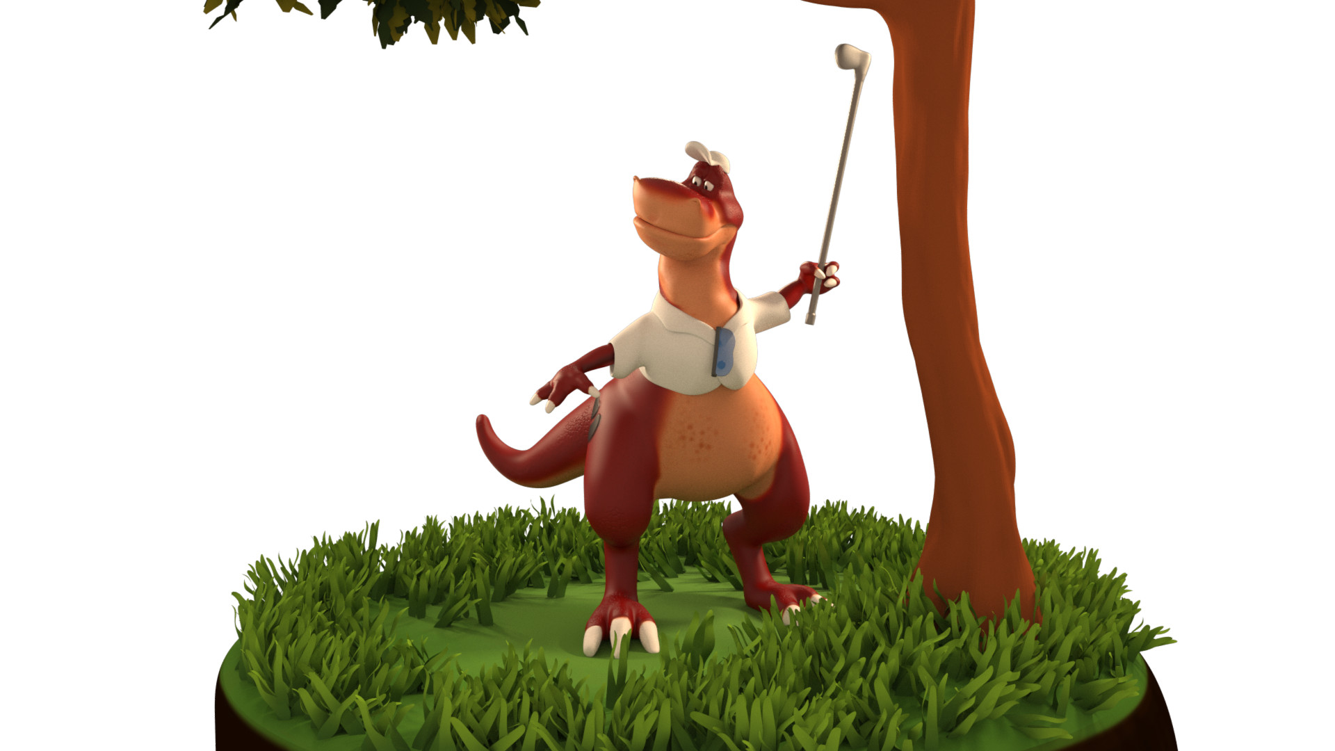 ArtStation - We're Back Rex Golf (WIP)