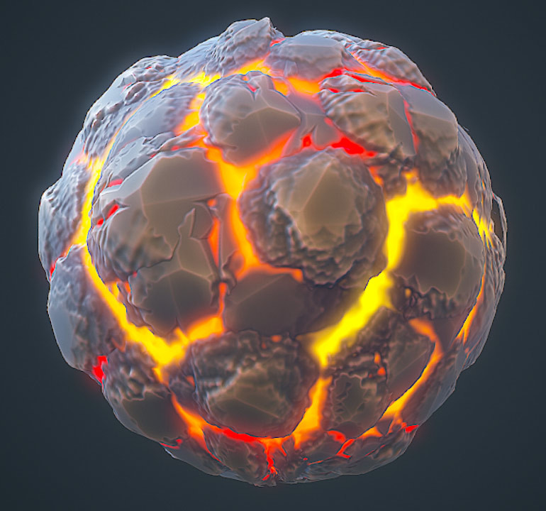 3dExtrude Tutorials - Stylized Lava Floor - Substance Designer