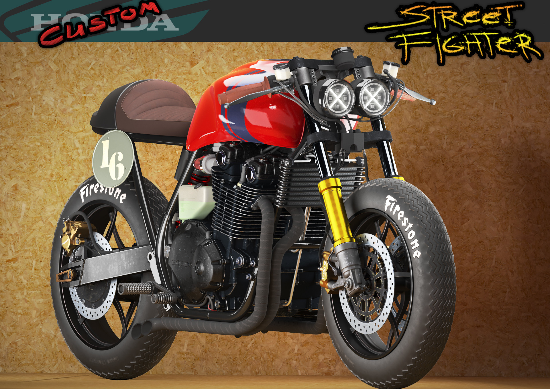 Custom Streetfighter Motorcycle