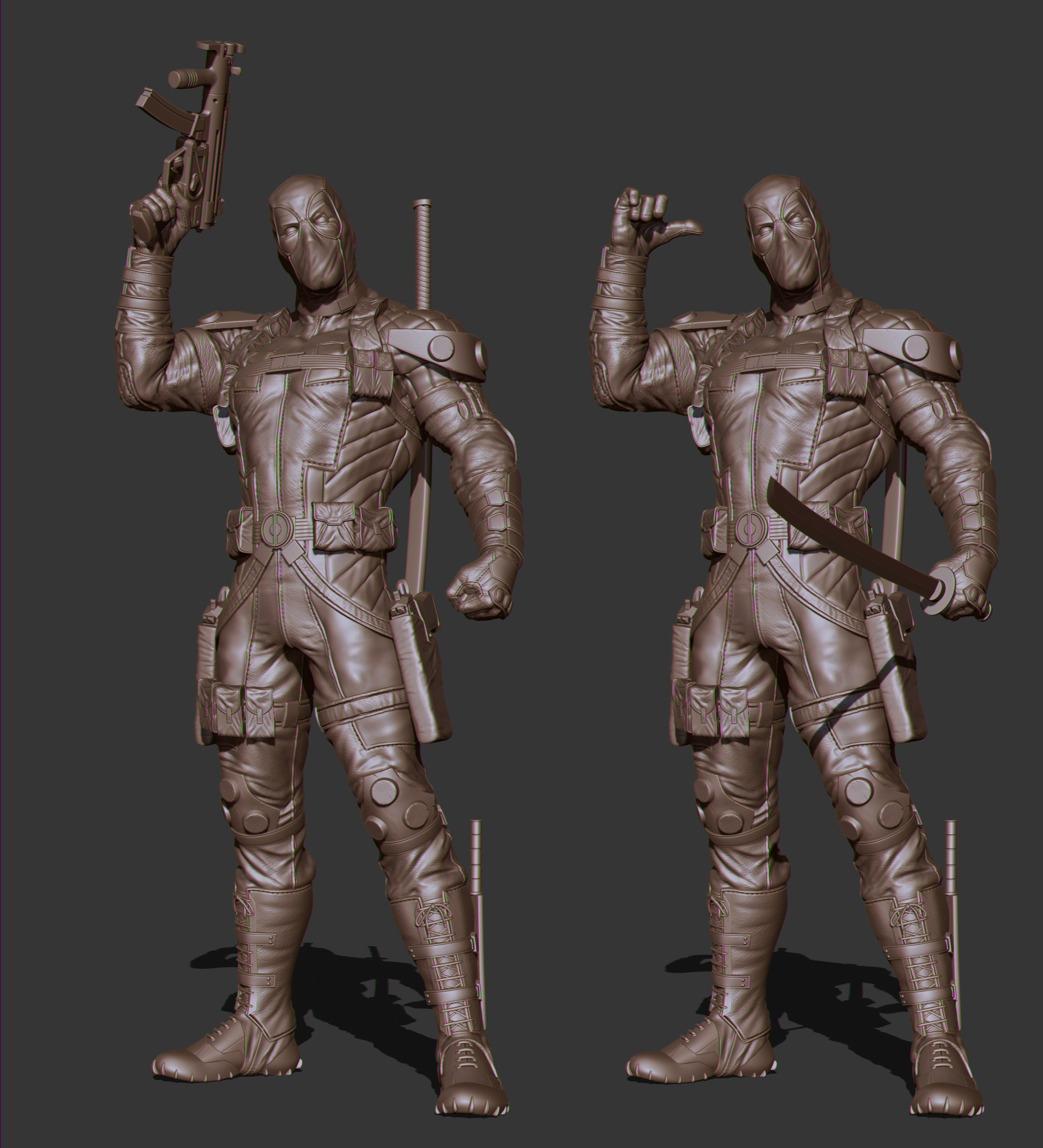 ArtStation - Deadpool_3d modeling