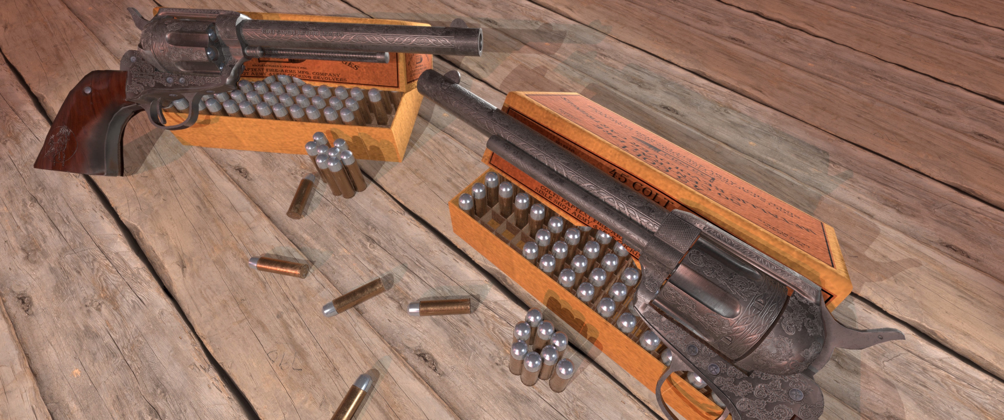 Jason Peeks 3D Art folio - Colt single action army .45