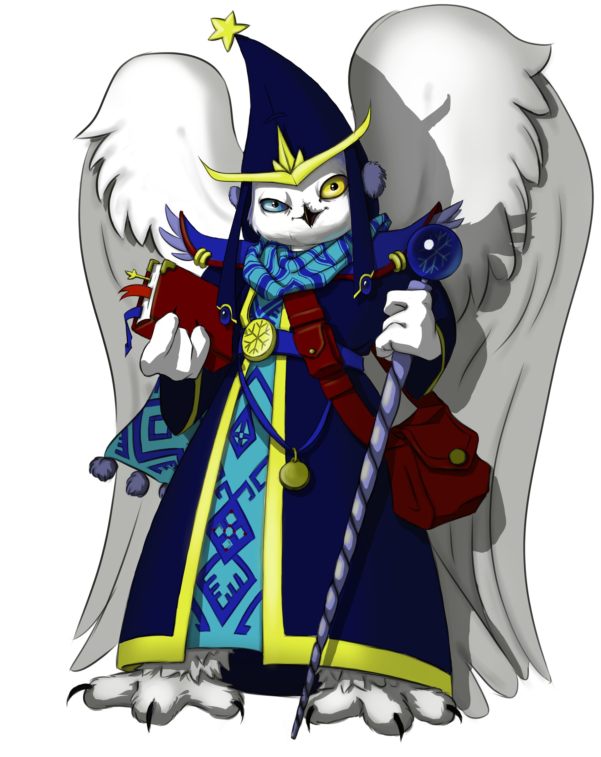 ArtStation - Aune the owl warlock
