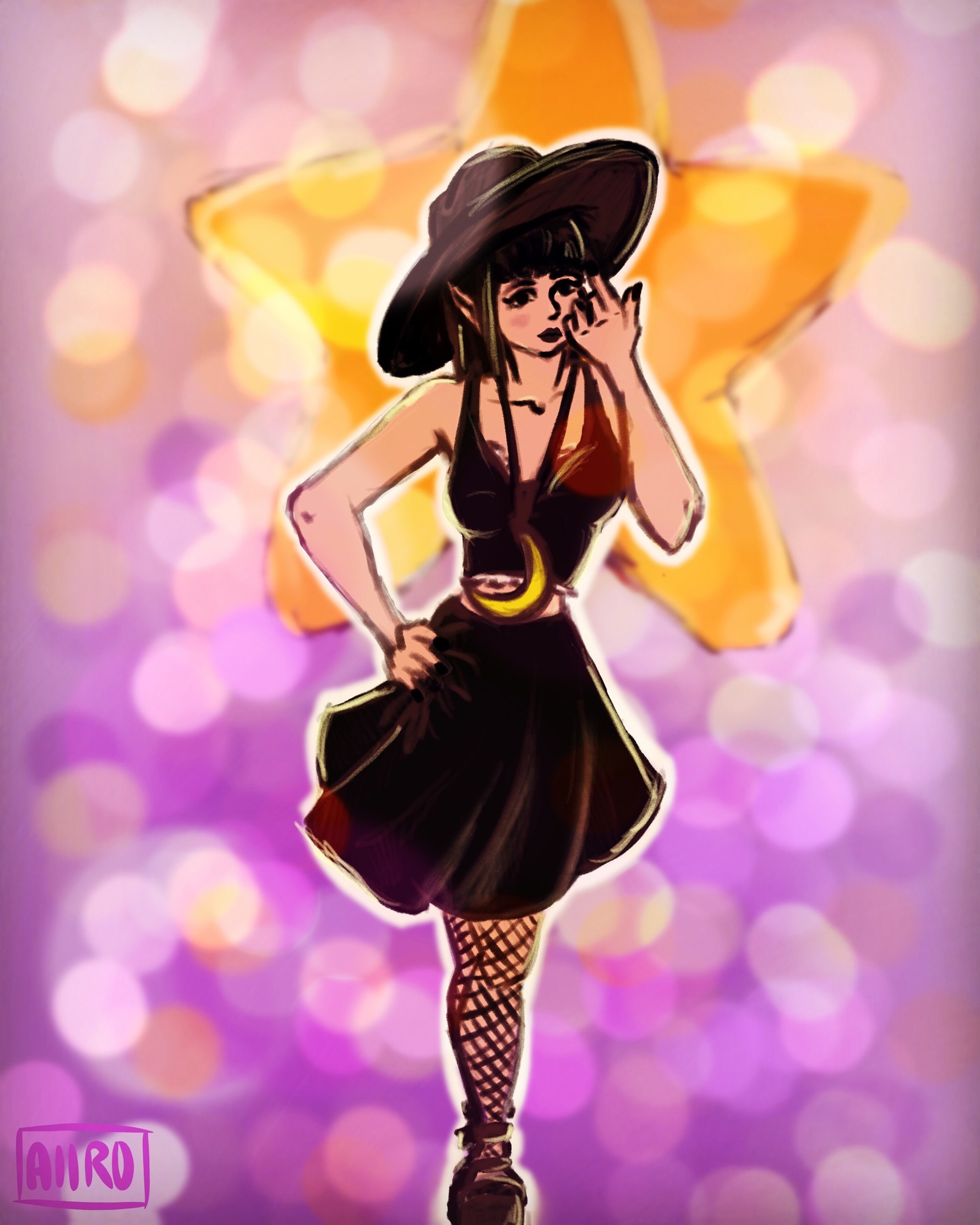 ArtStation - Cutie elfie witch