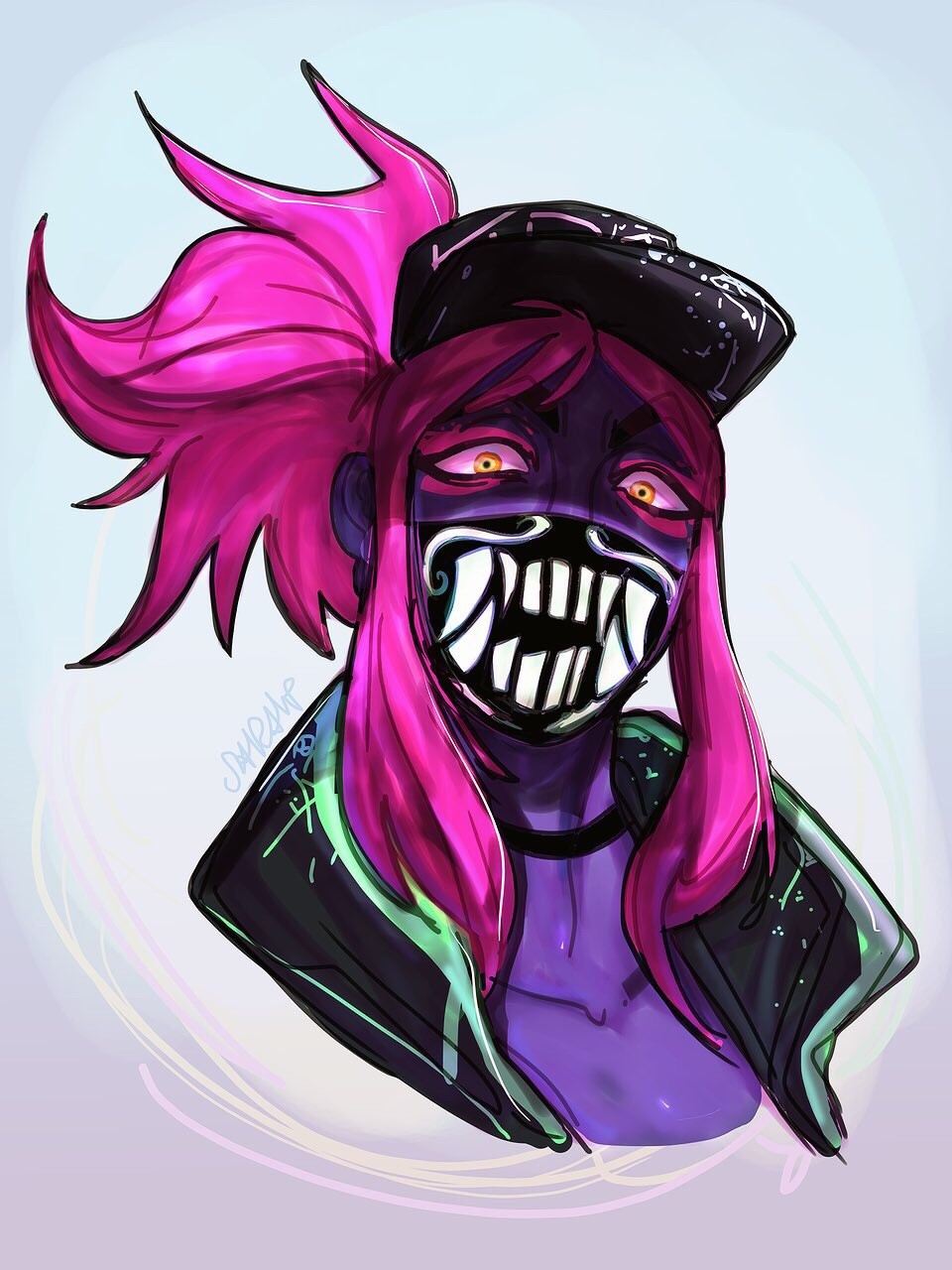 ArtStation - Akali from KDA (league of legends)