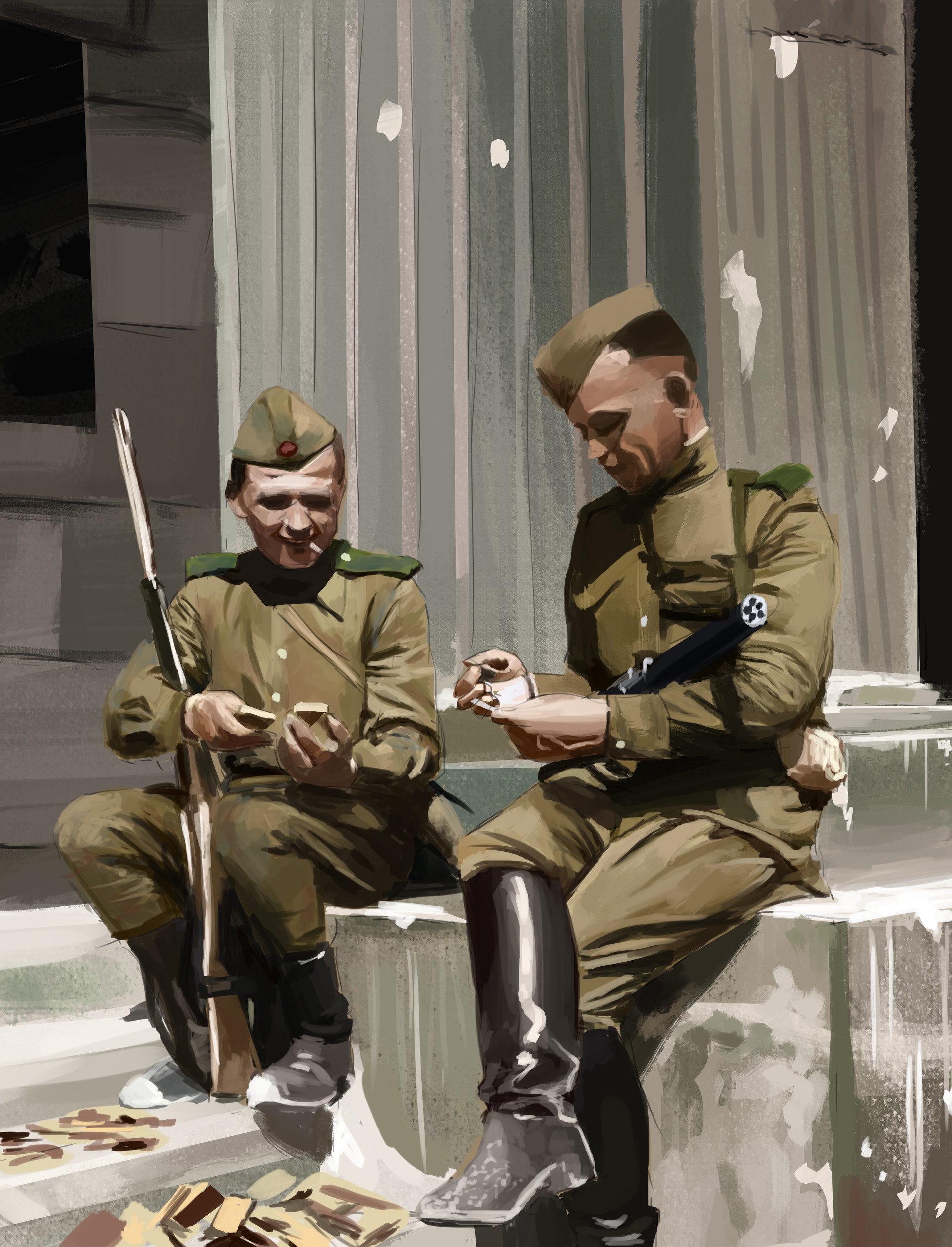 ArtStation - Soiet Soldiers Study