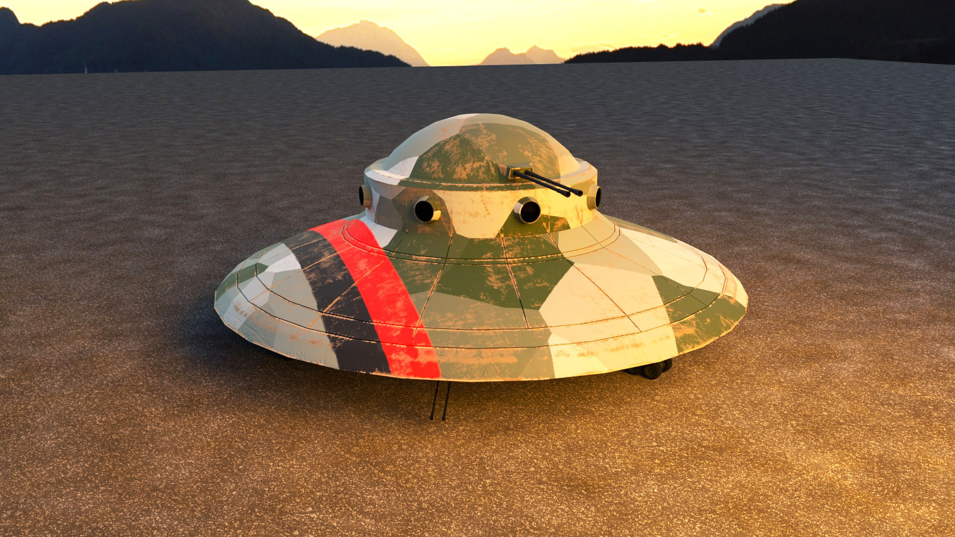 ArtStation - Haunebu German UFO