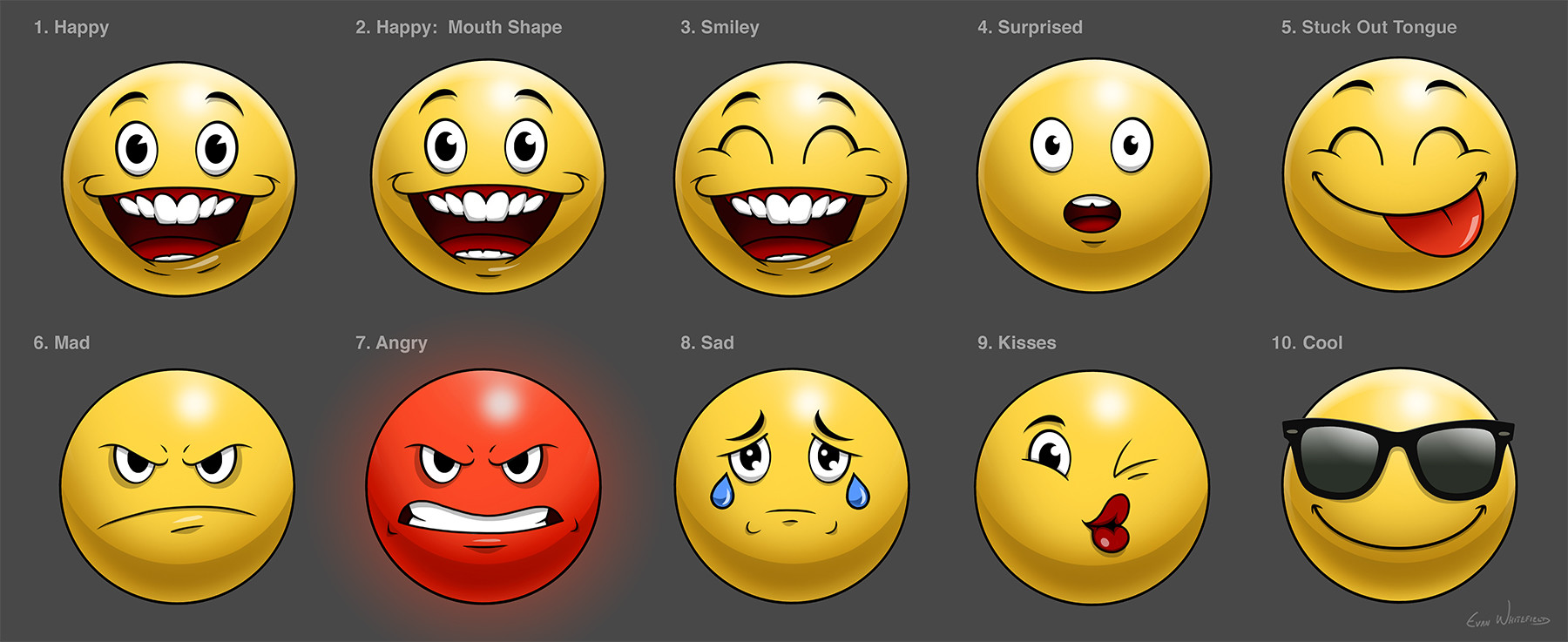 single emoji faces