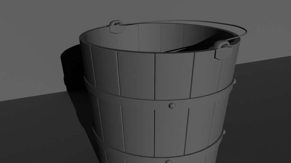 ArtStation - Low Poly Bucket