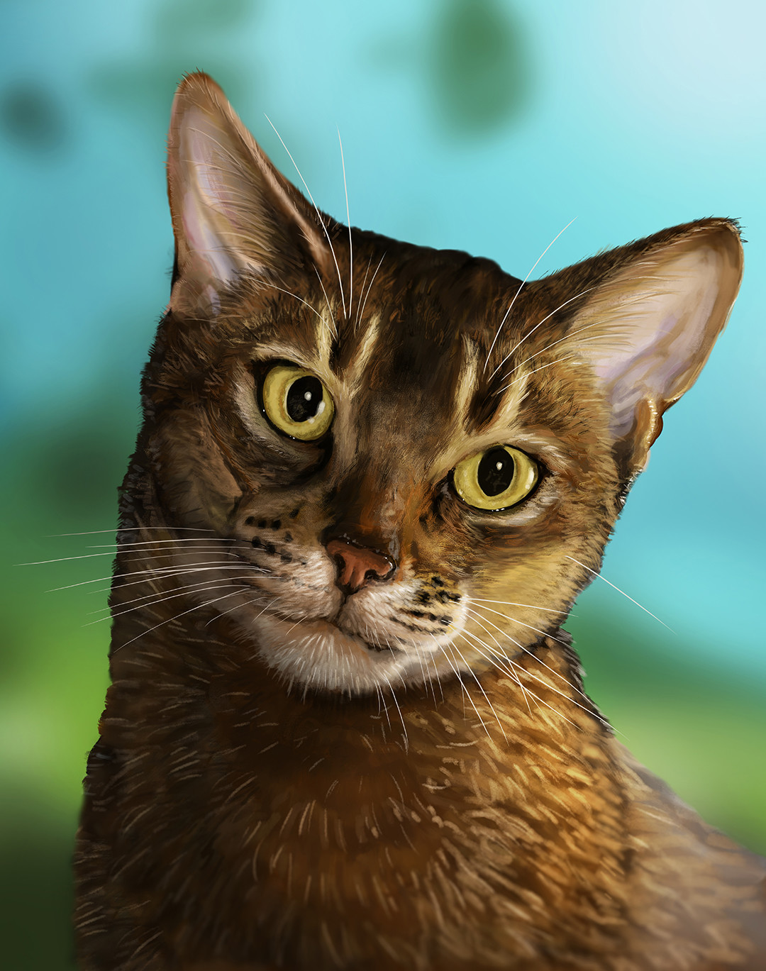 ArtStation - Abyssinian Cat