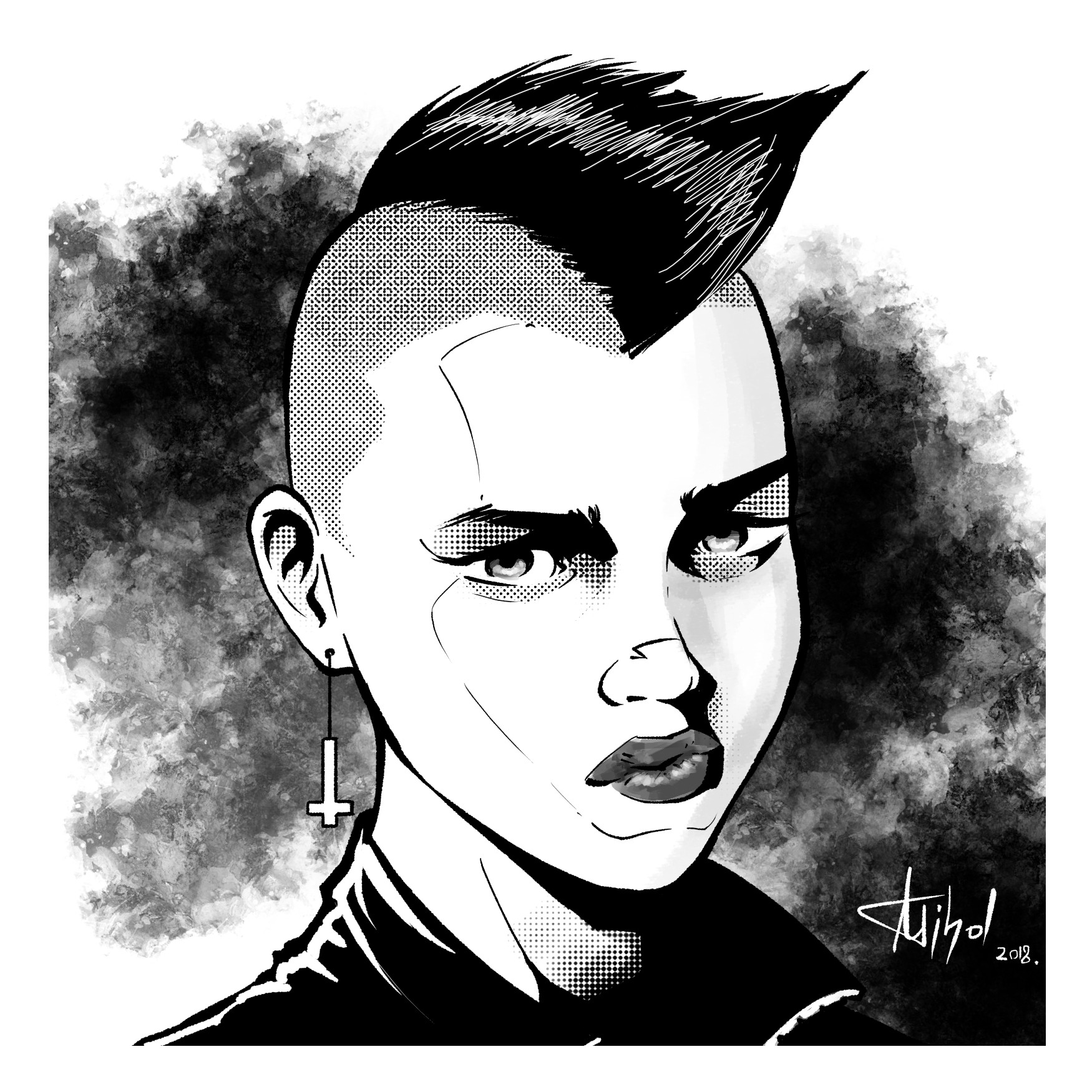 ArtStation - punker chick